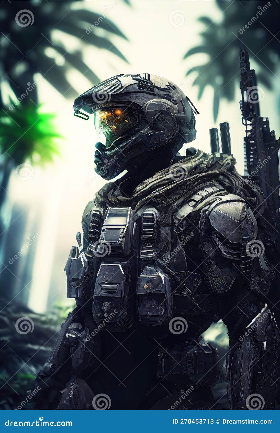 Soldier in the Woods: a High-Tech Warrior Ventures into the Wild. Stock ...