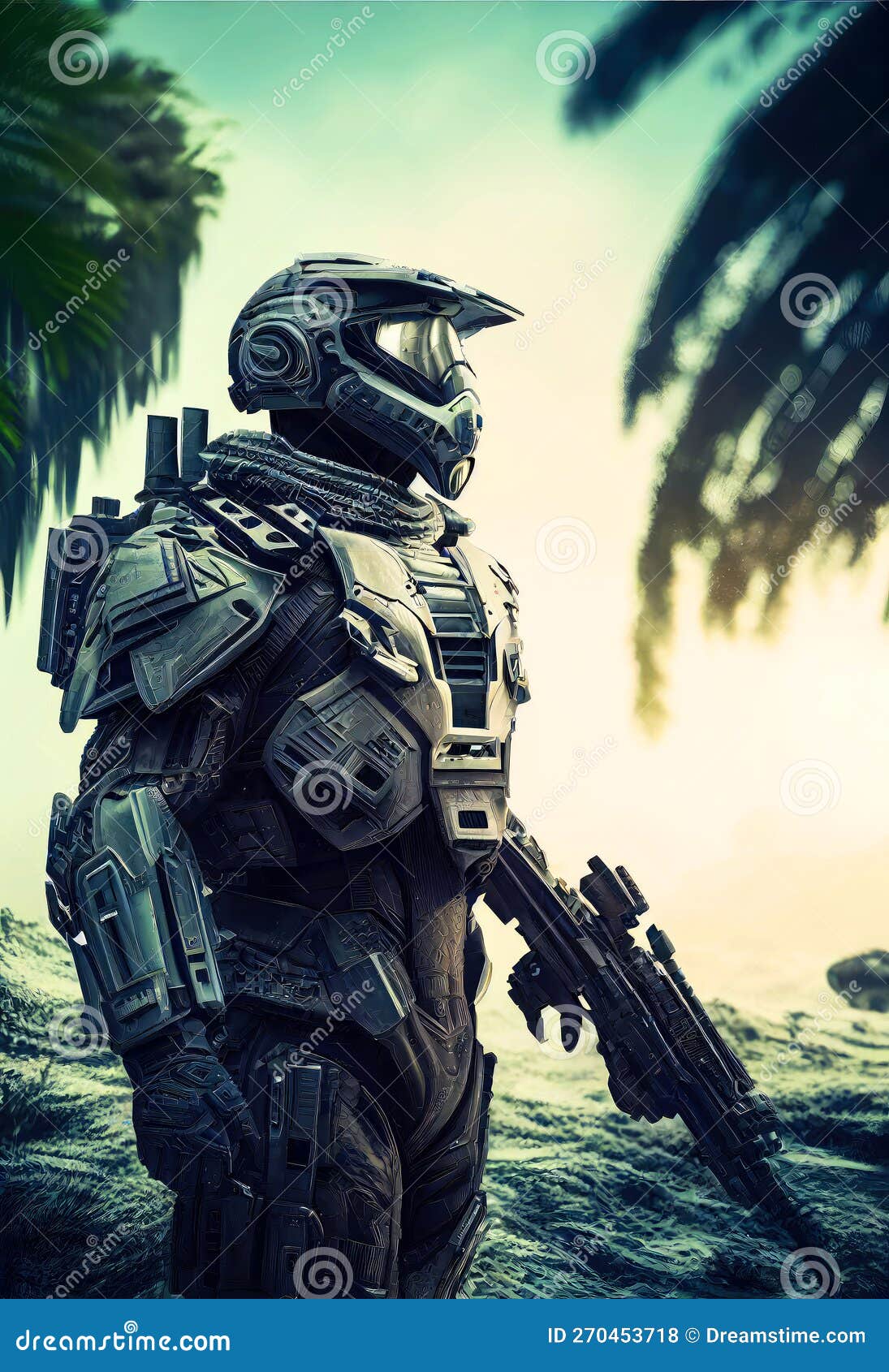 Soldier in the Woods: a High-Tech Warrior Ventures into the Wild. Stock ...