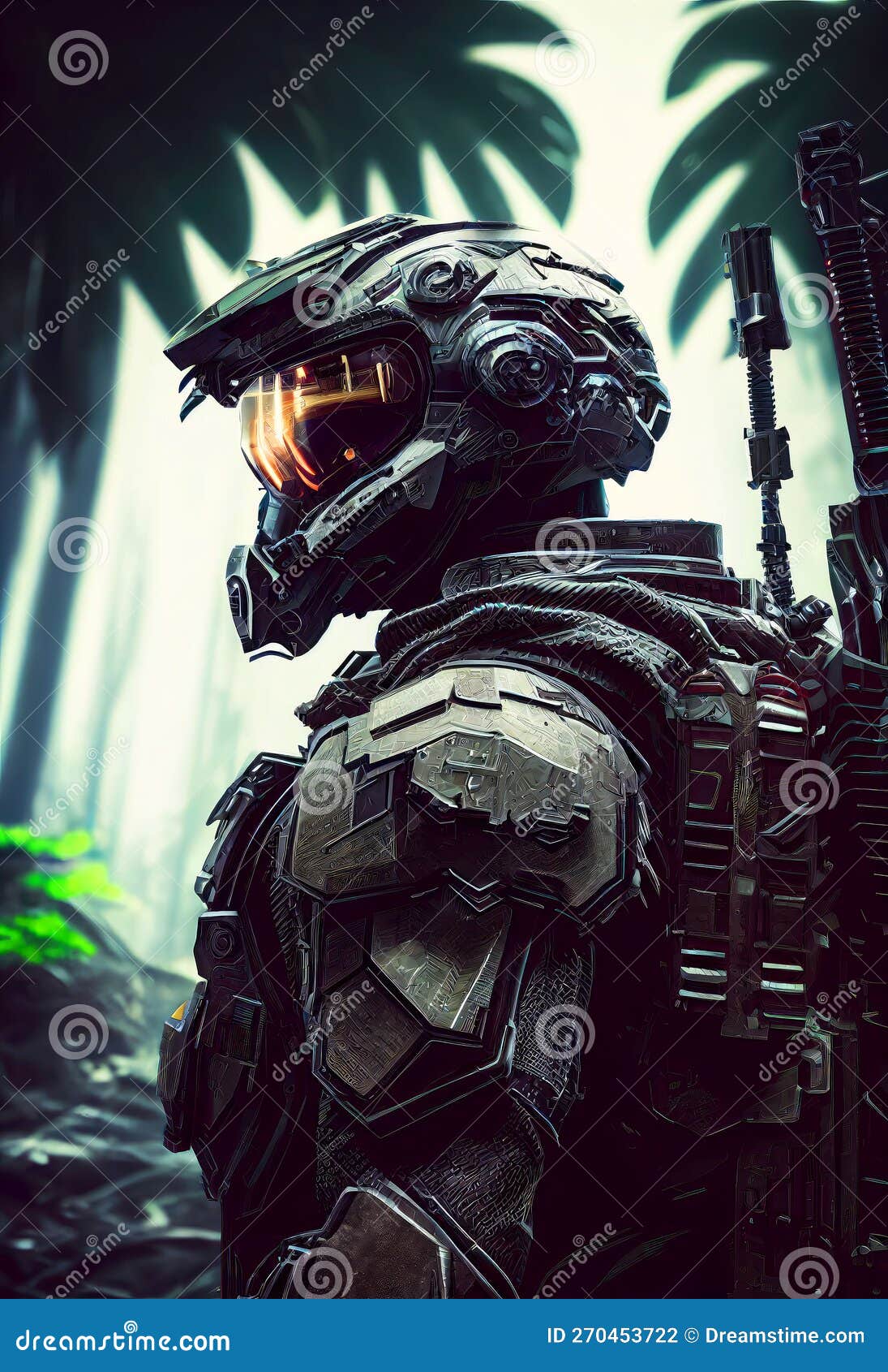 Soldier in the Woods: a High-Tech Warrior Ventures into the Wild. Stock ...