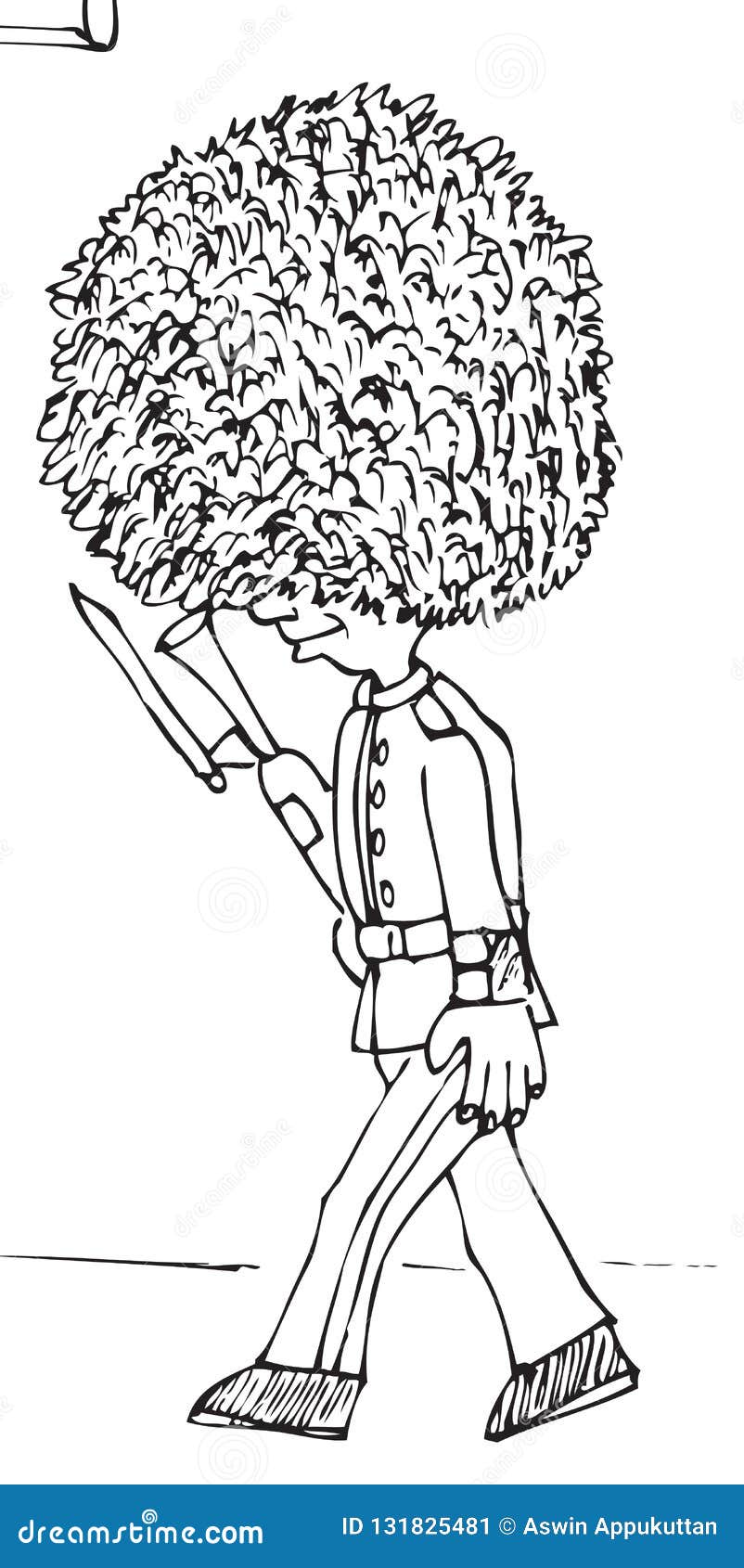 British Royal Guard Cartoon Stock Illustration - Illustration of ...