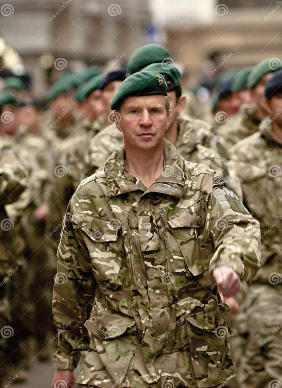 Soldiers from 3 Commando Brigade Marching Editorial Image - Image of ...