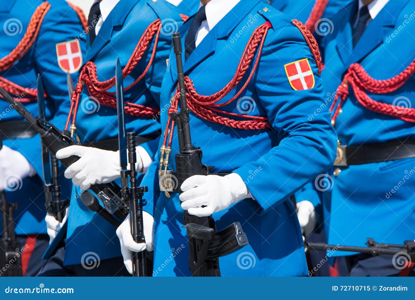 Soldiers in army Parade stock image. Image of action - 72710715