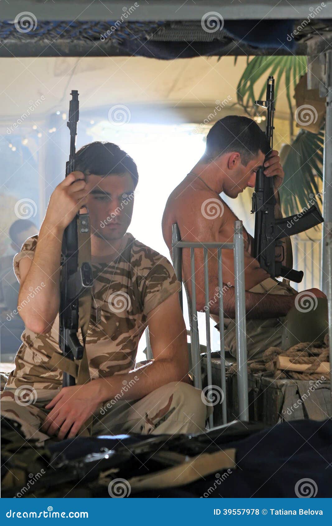 Soldiers in barrack stock photo. Image of defence, resting - 39557978