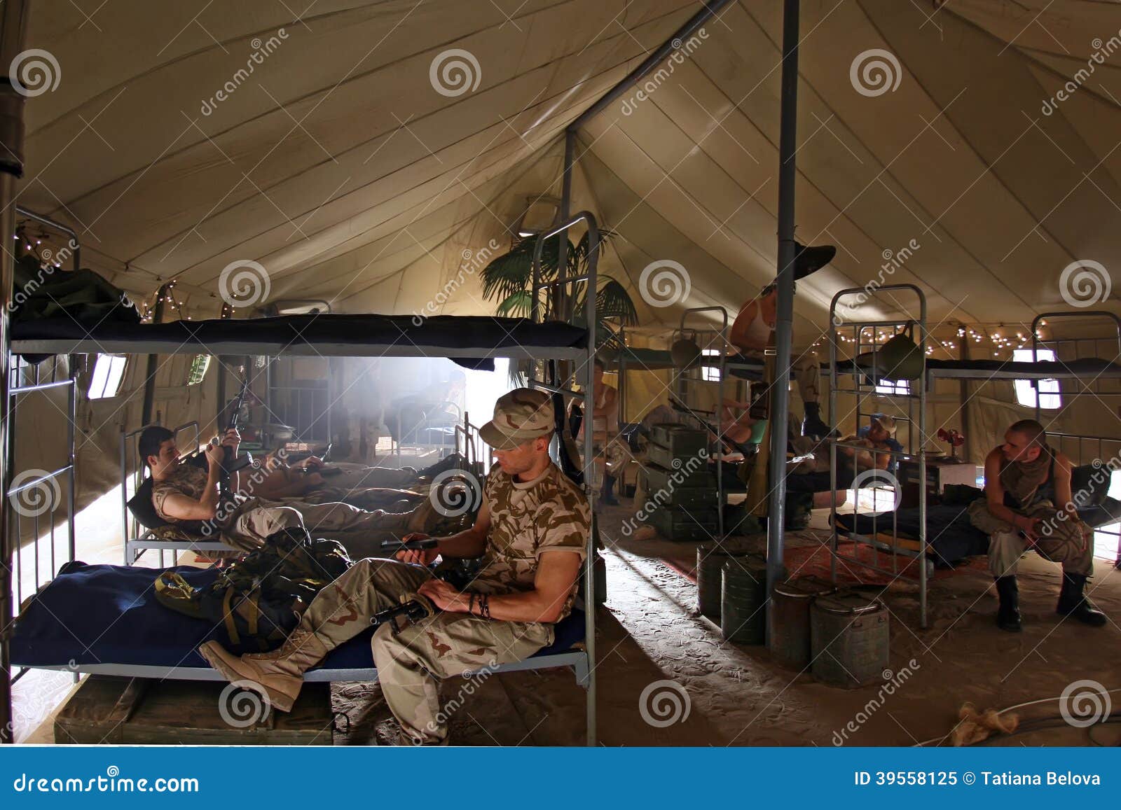 Soldiers in barracks stock image. Image of green, forces - 39558125