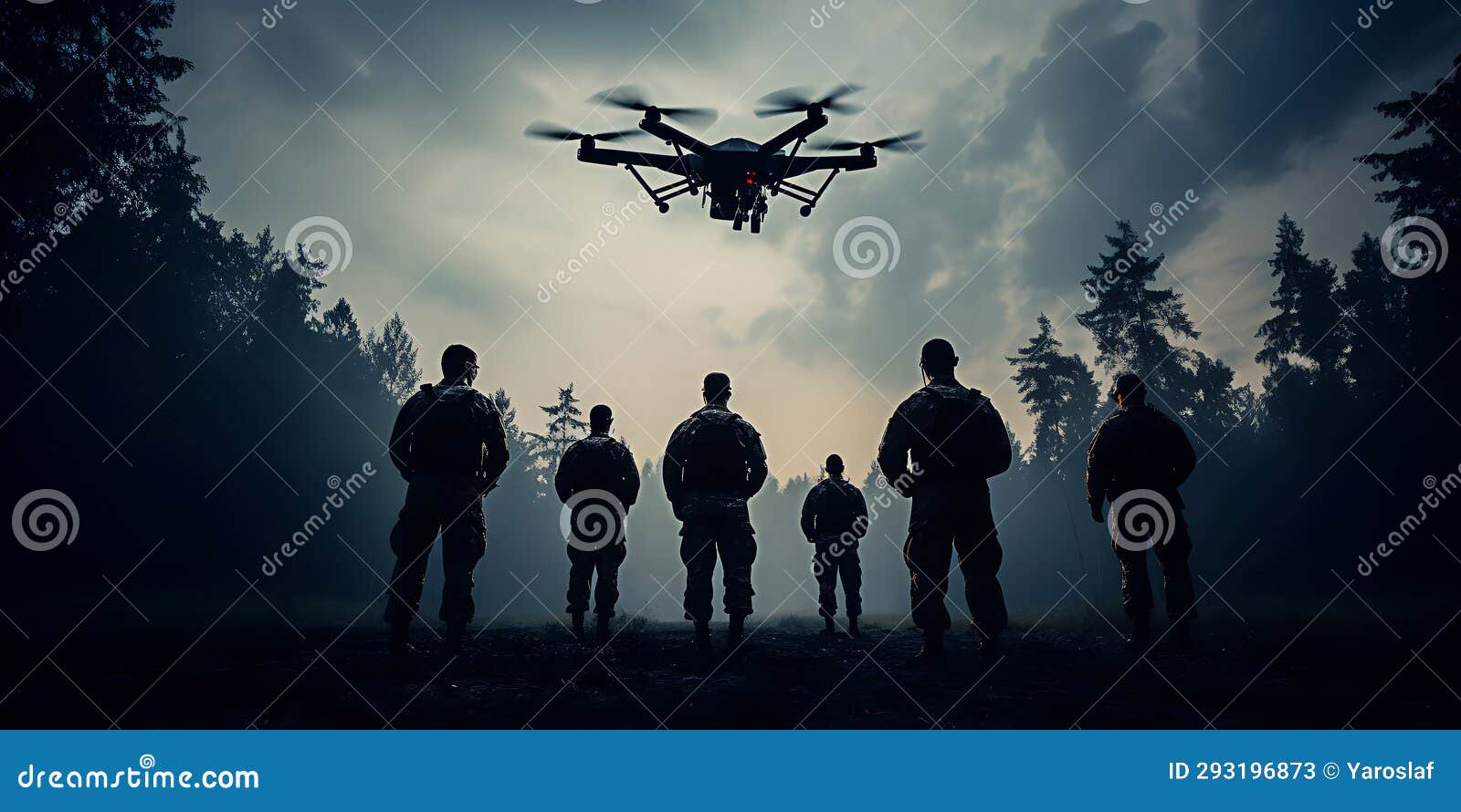 Soldiers and Engineers Fly Military Grade Drone in Dense Forest for ...