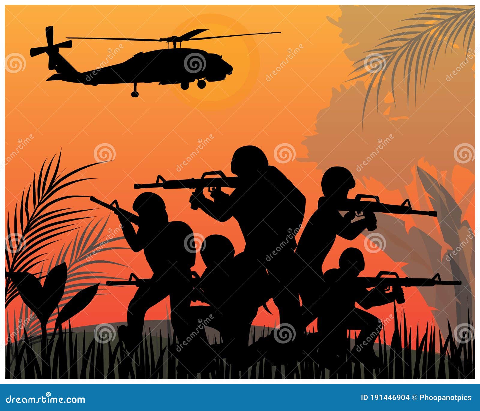 Soldiers Fighting in War Vector Design Stock Vector - Illustration of ...