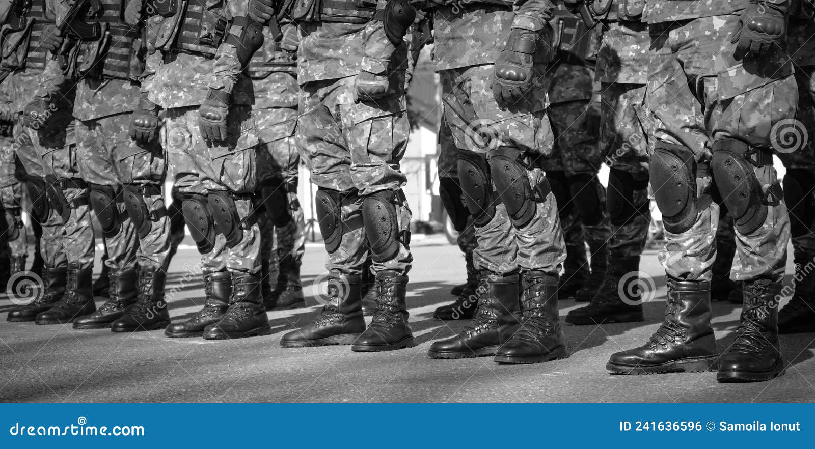 Soldiers in Formation. Photo during the Day. Details. Stock Photo ...