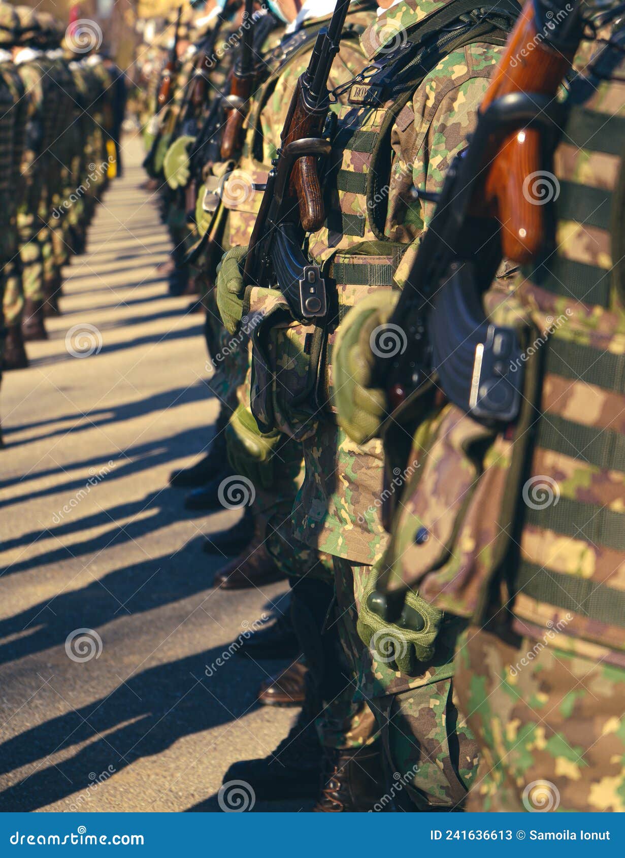 Soldiers in Formation. Photo during the Day. Details. Stock Image ...