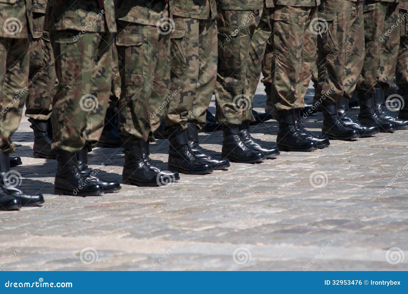 Soldiers in formation stock photo. Image of patriotic - 32953476