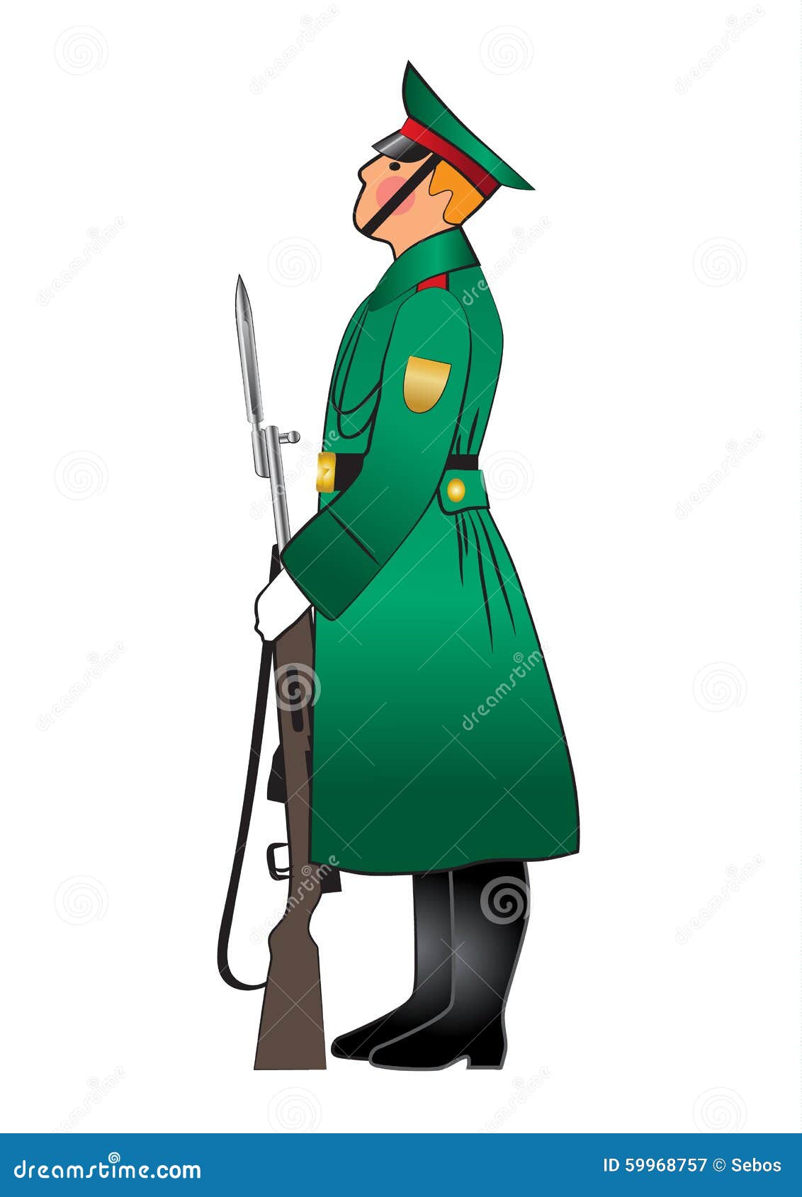 Soldiers Guard. Vector File Stock Vector - Illustration of insignia ...