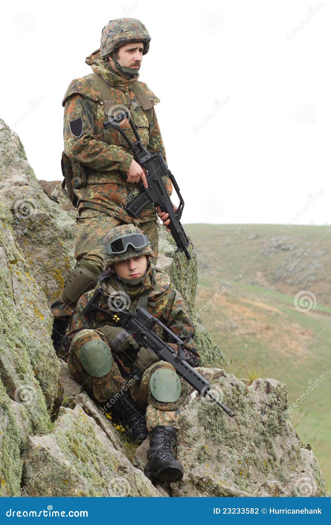 Soldiers in Heavy Combat Ammunition Stock Photo - Image of equipment ...