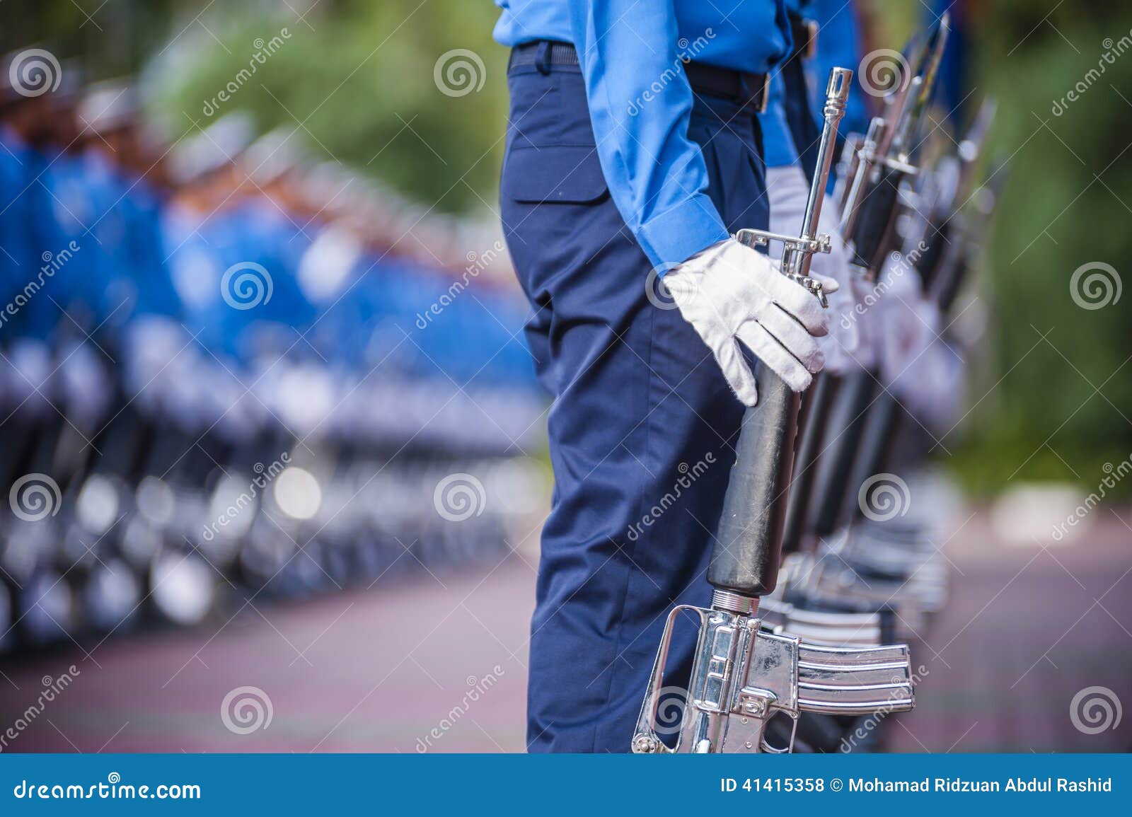 Soldiers holding rifle stock photo. Image of still, armed - 41415358