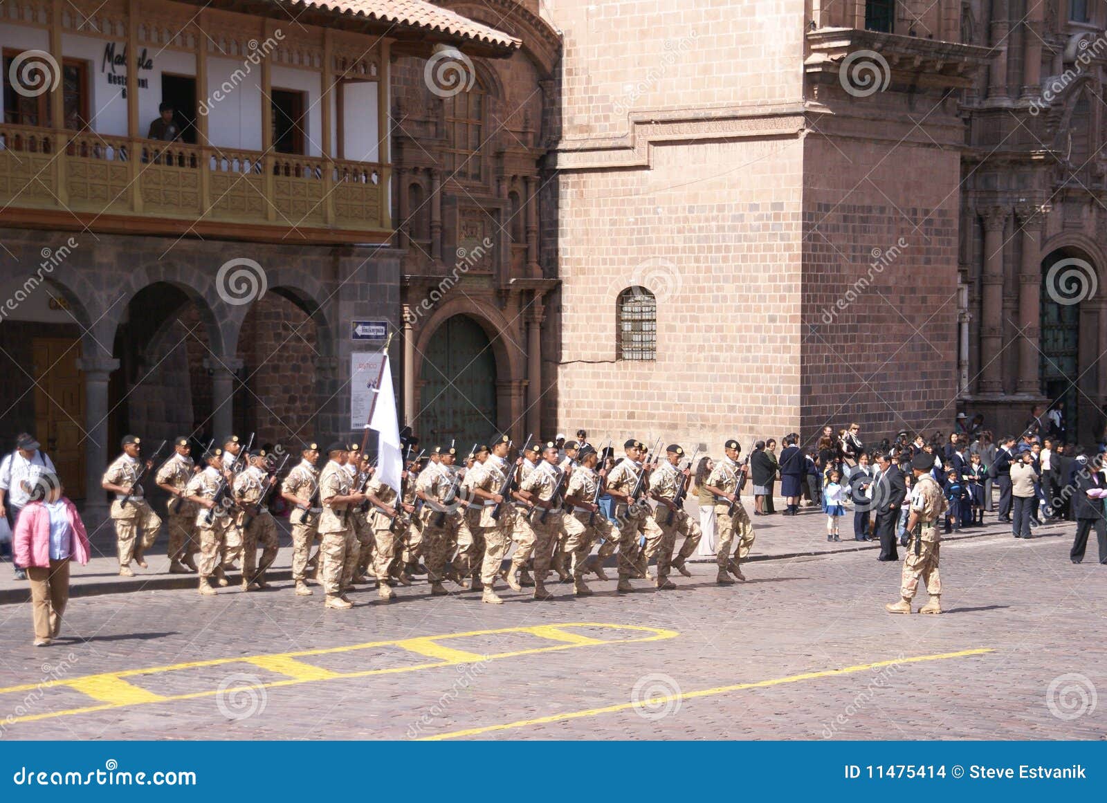 Soldiers March in Formation Editorial Stock Image - Image of military ...