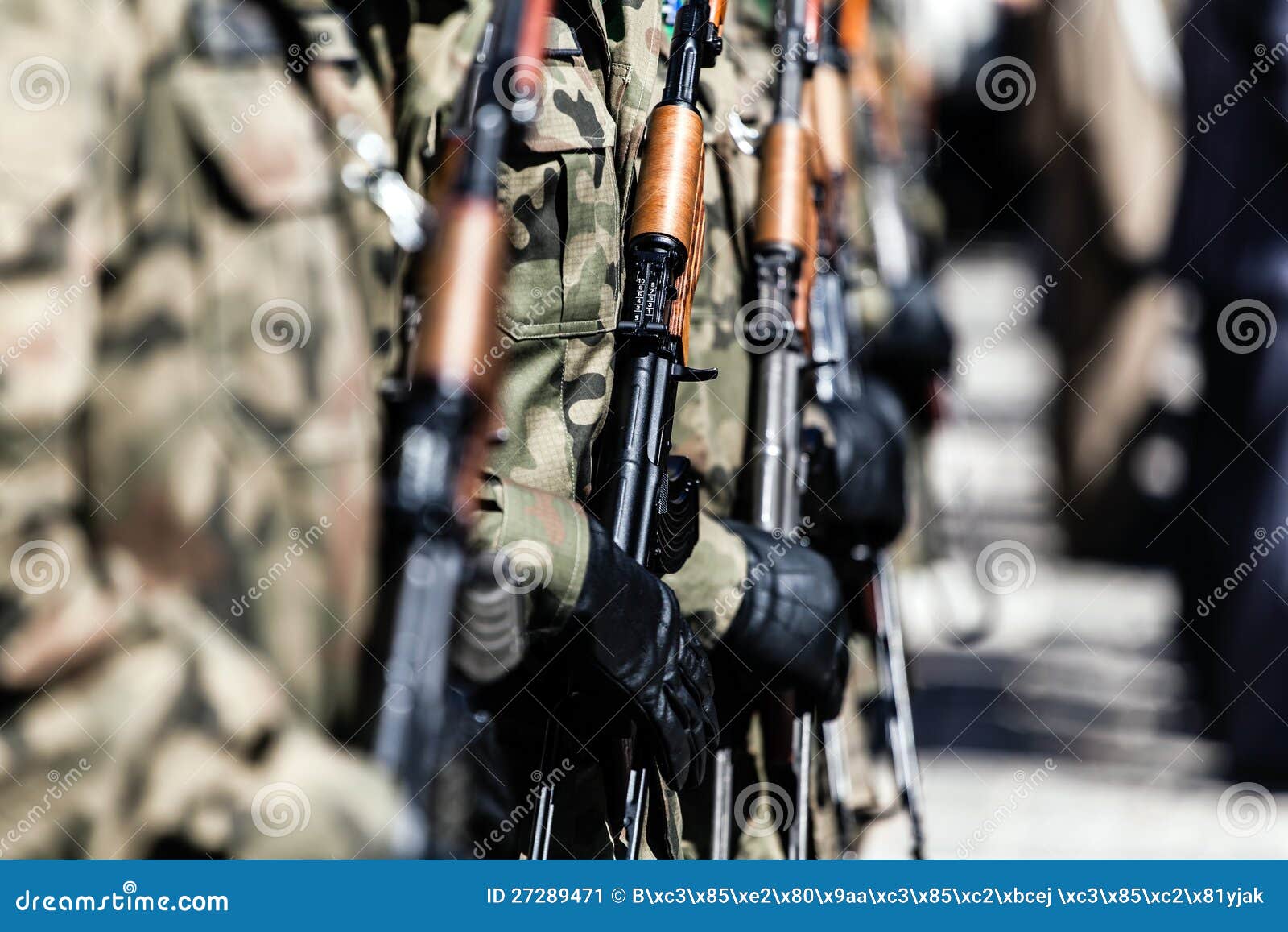 Soldiers March in Formation Stock Image - Image of marine, outdoor ...