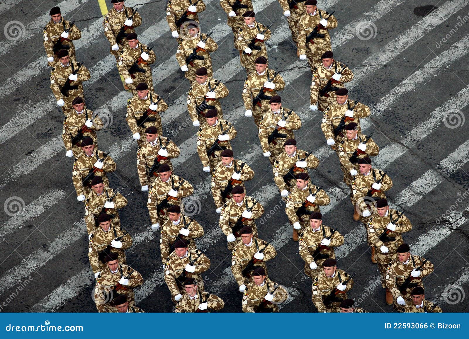 Soldiers marching editorial photo. Image of armed, formation - 22593066