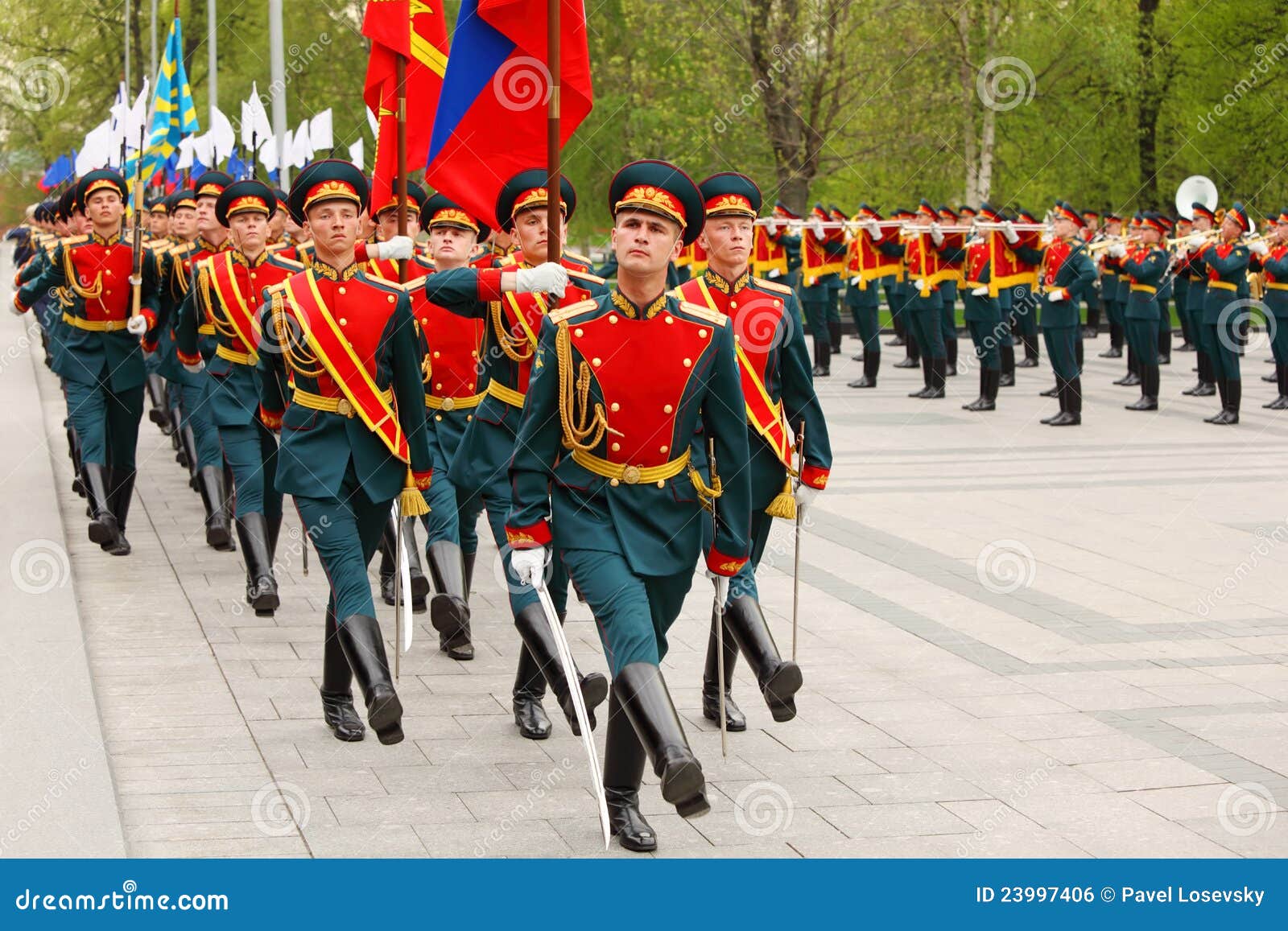 Soldiers Marching, Orchestra Plays Music Editorial Photo - Image of ...