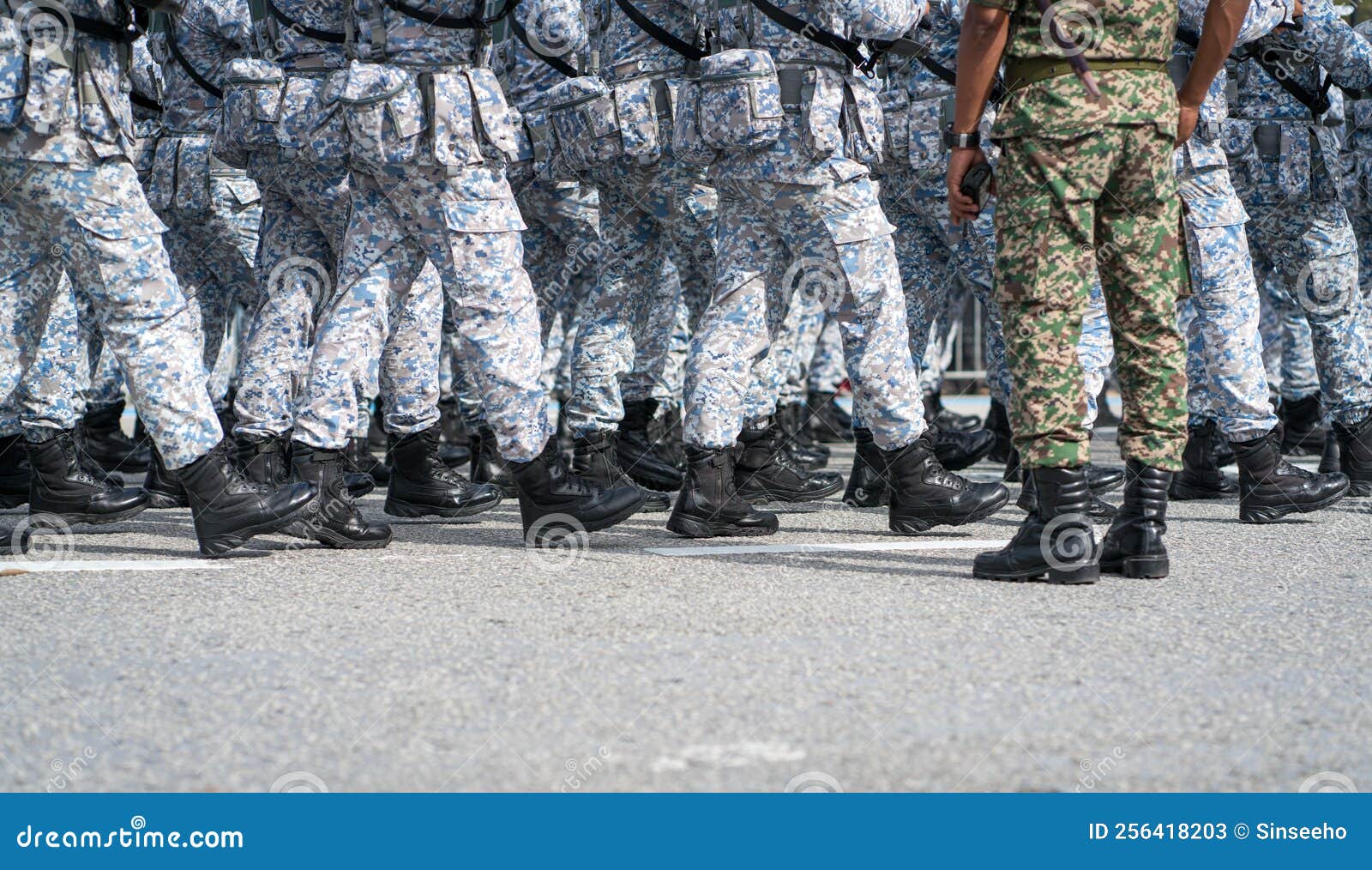 Soldiers marching stock image. Image of legs, commitment - 256418203