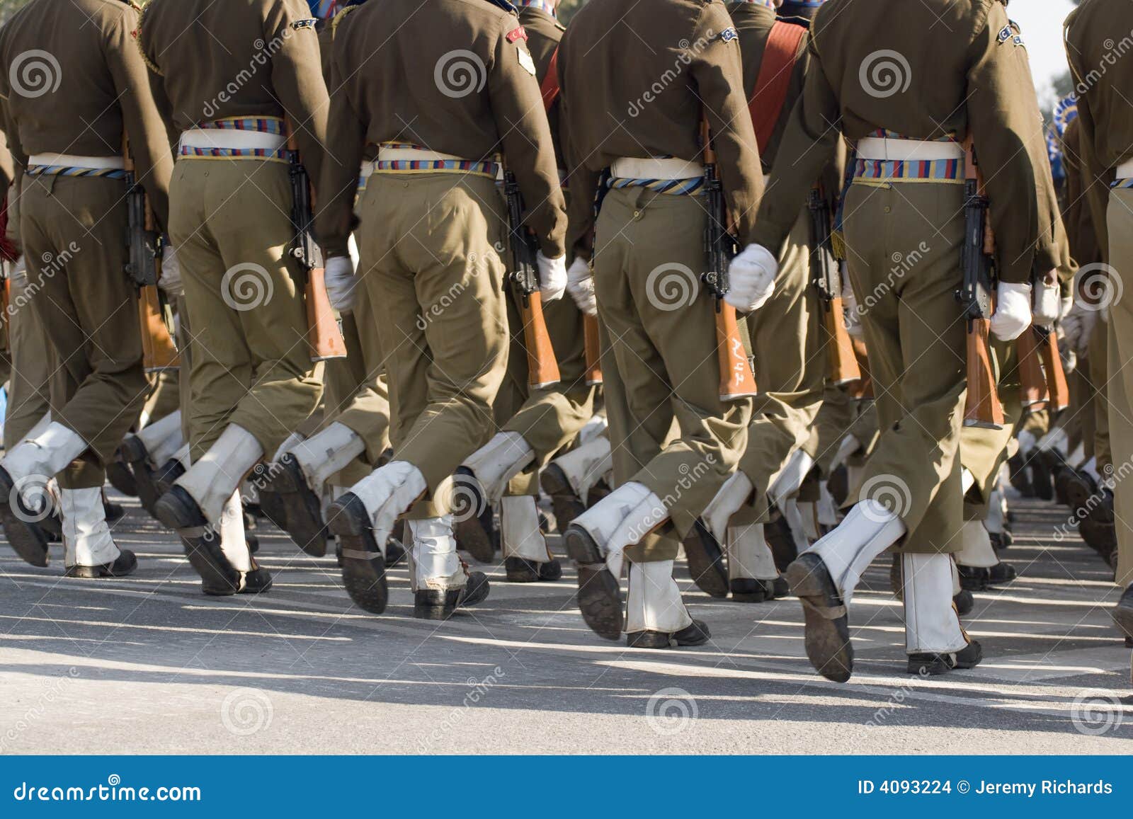 Soldiers on Parade stock photo. Image of india, teamwork - 4093224