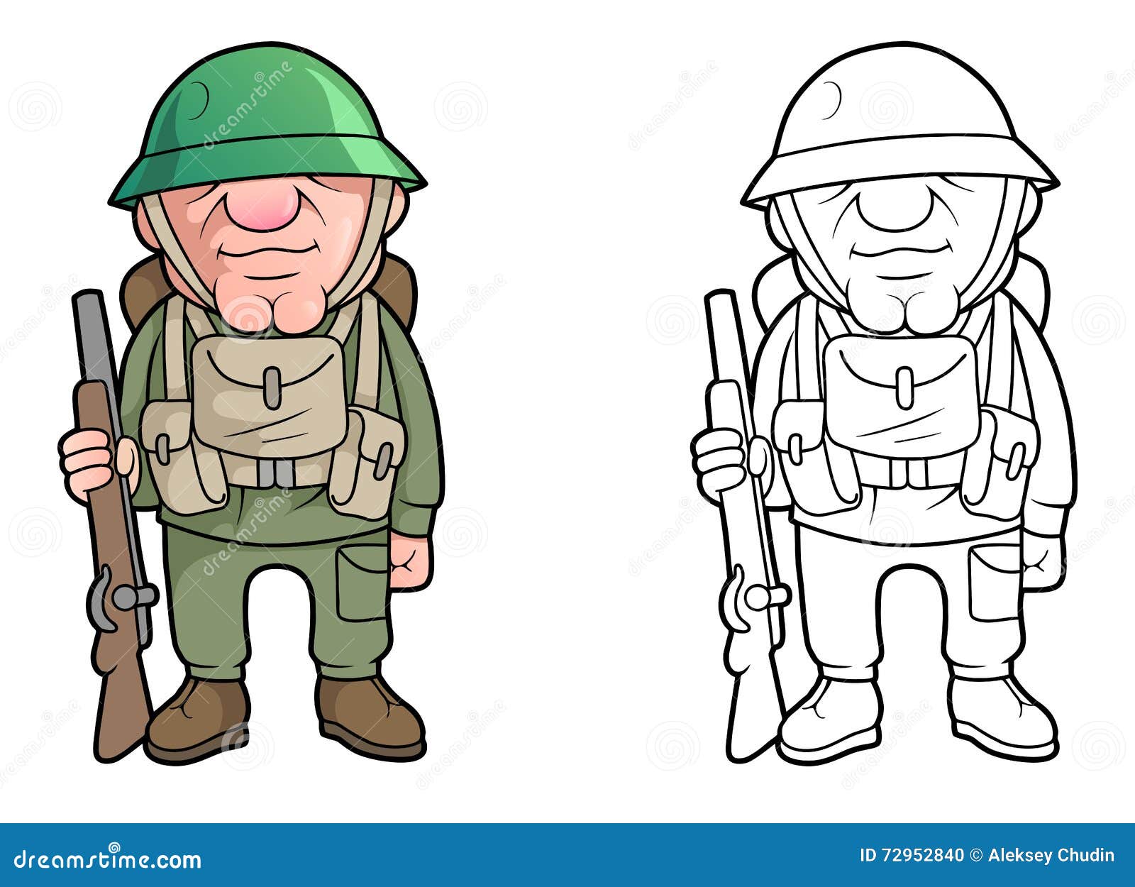 Soldiers ready for battle stock illustration. Illustration of male ...