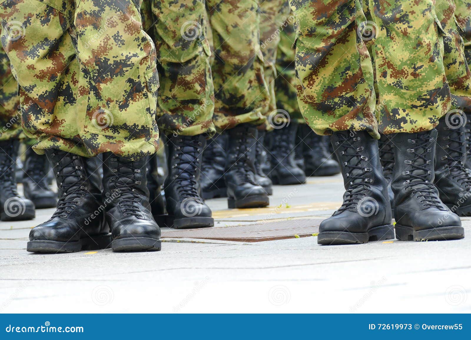 Soldiers in a row stock image. Image of battalion, green - 72619973