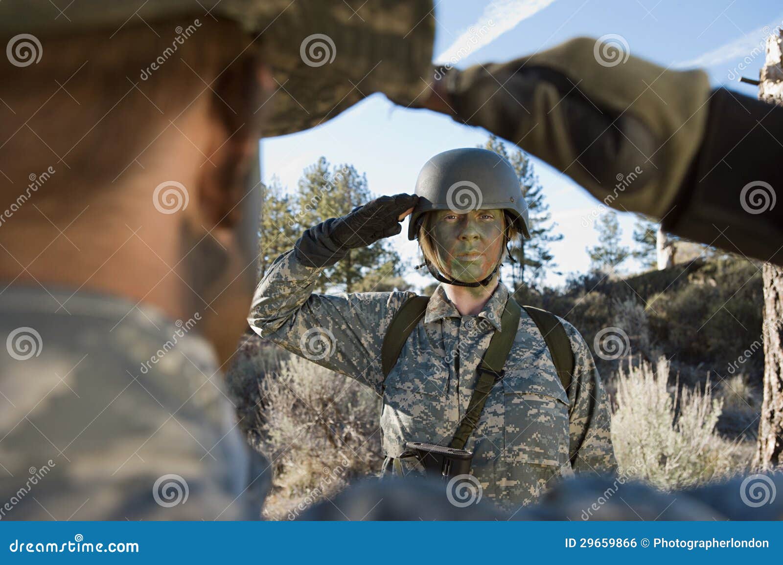 Soldiers saluting stock photo. Image of glove, salute - 29659866