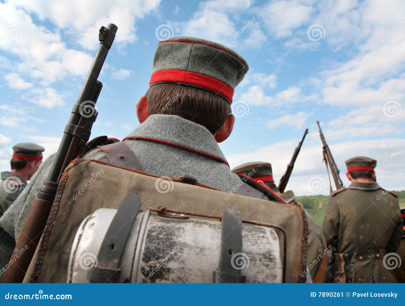 Soldiers in Show from First World War Stock Image - Image of rifle ...