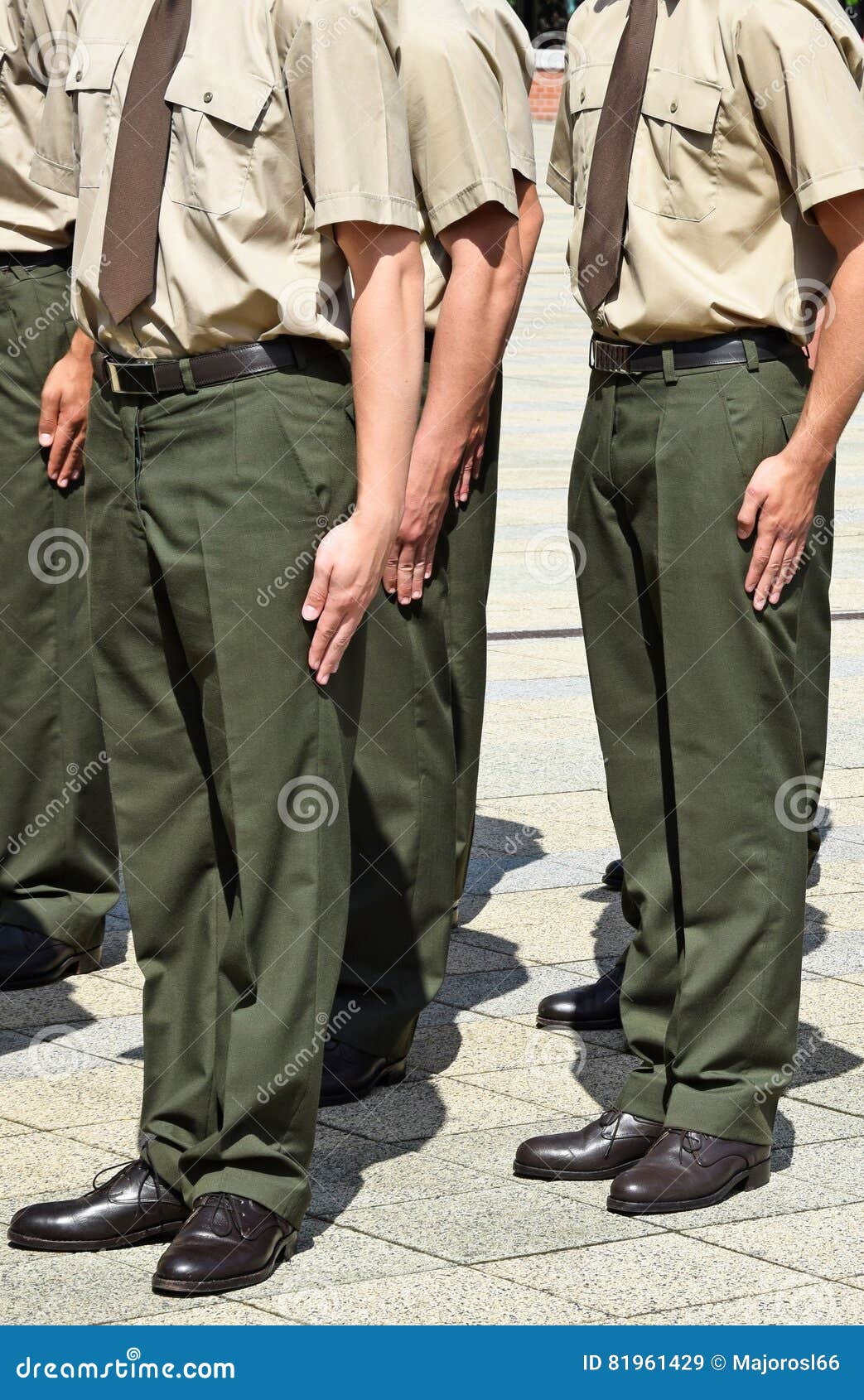 Soldiers standing in a row stock image. Image of army - 81961429