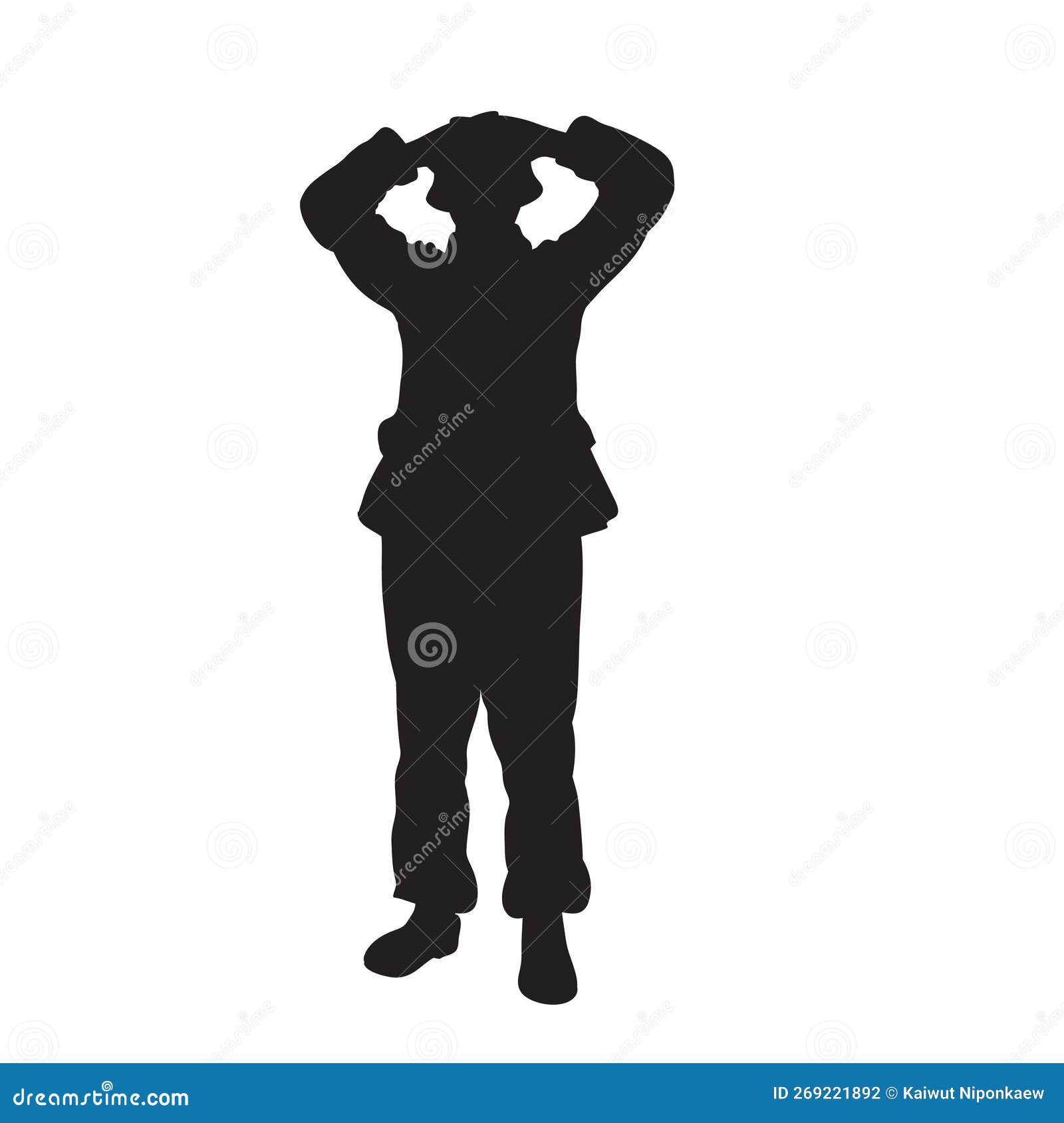 Soldiers To Surrender Silhouette Stock Vector - Illustration of robber ...