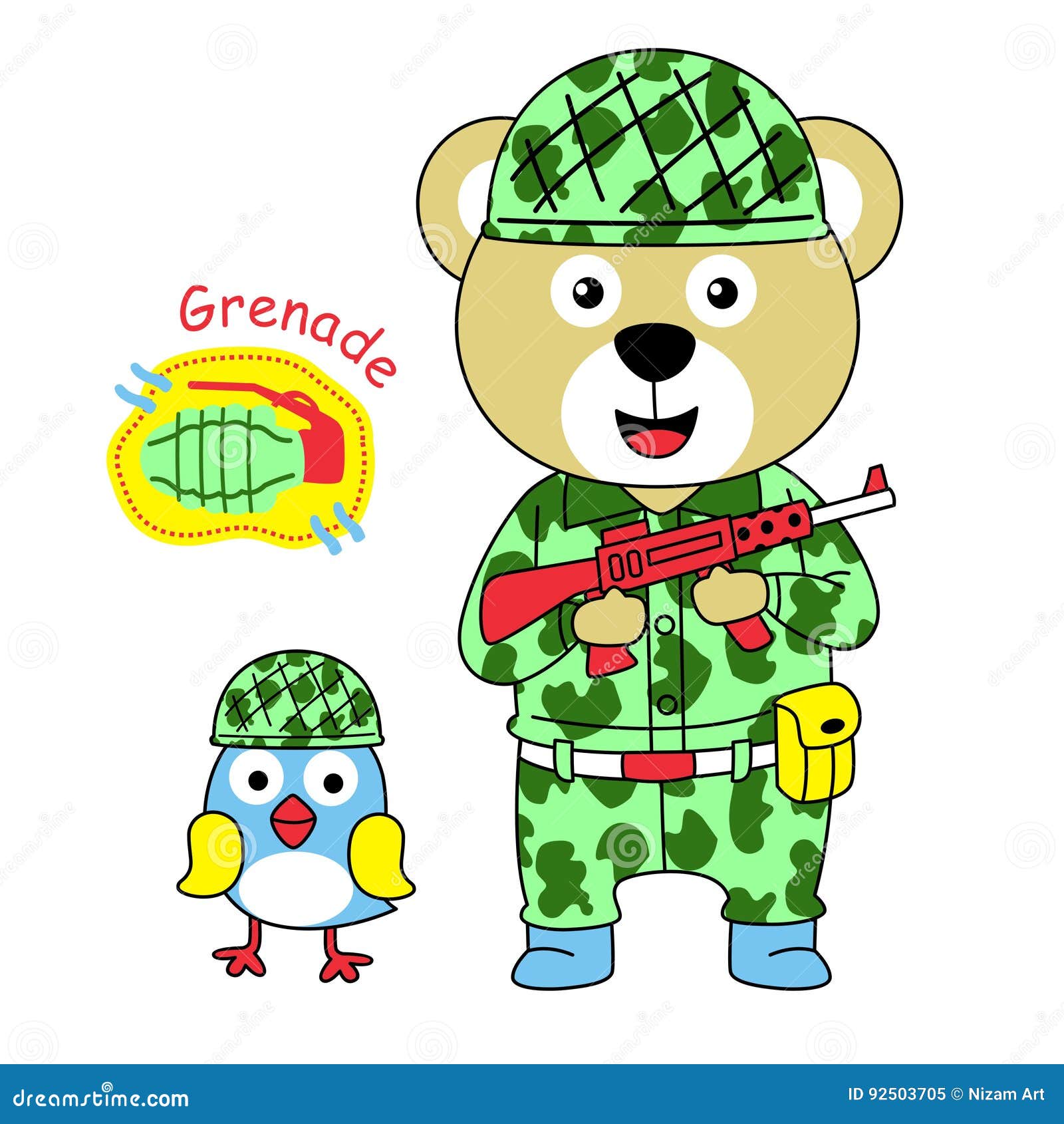 Soldiers 2D Vector Isolated Illustration Set | CartoonDealer.com #244535469