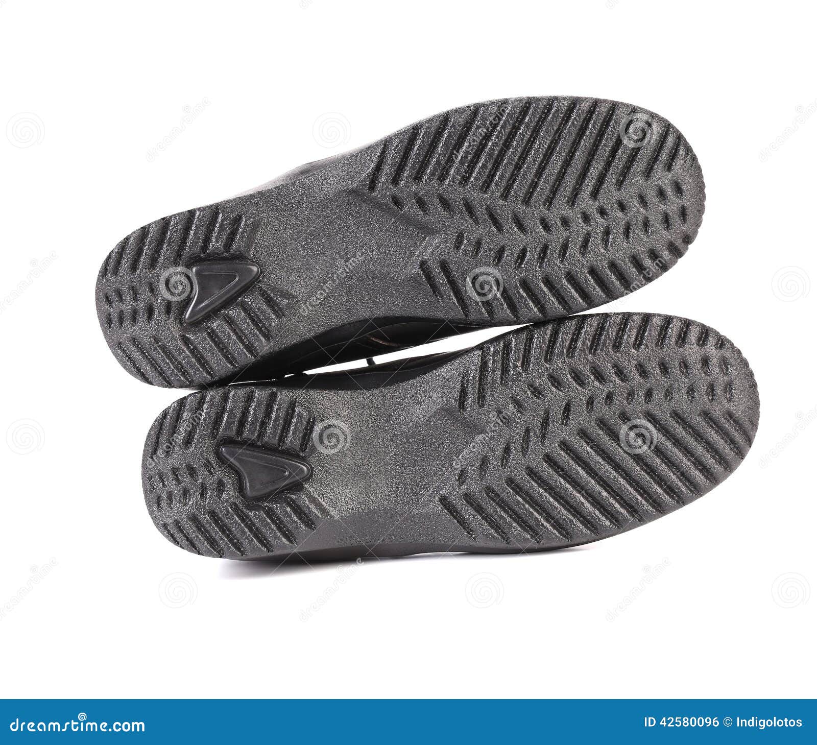Sole side of black boots. stock photo. Image of brown - 42580096