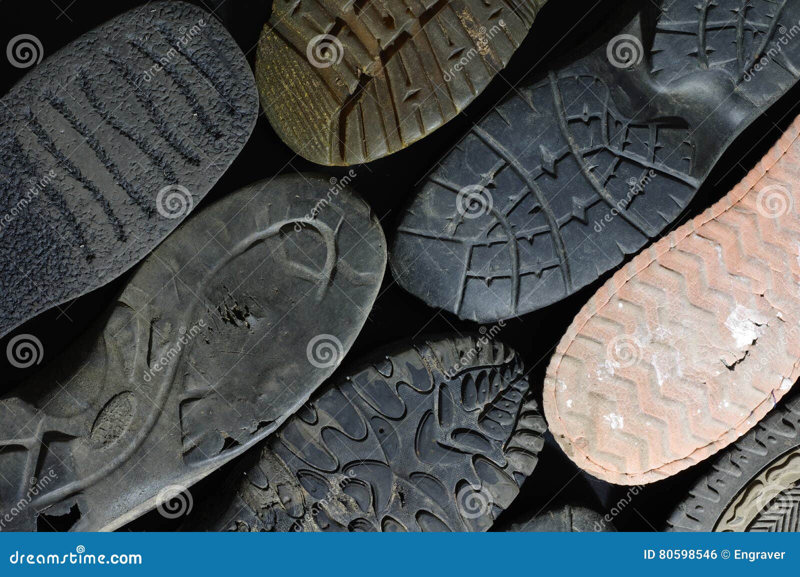 Soled shoes stock photo. Image of outdoor, sole, group - 80598546