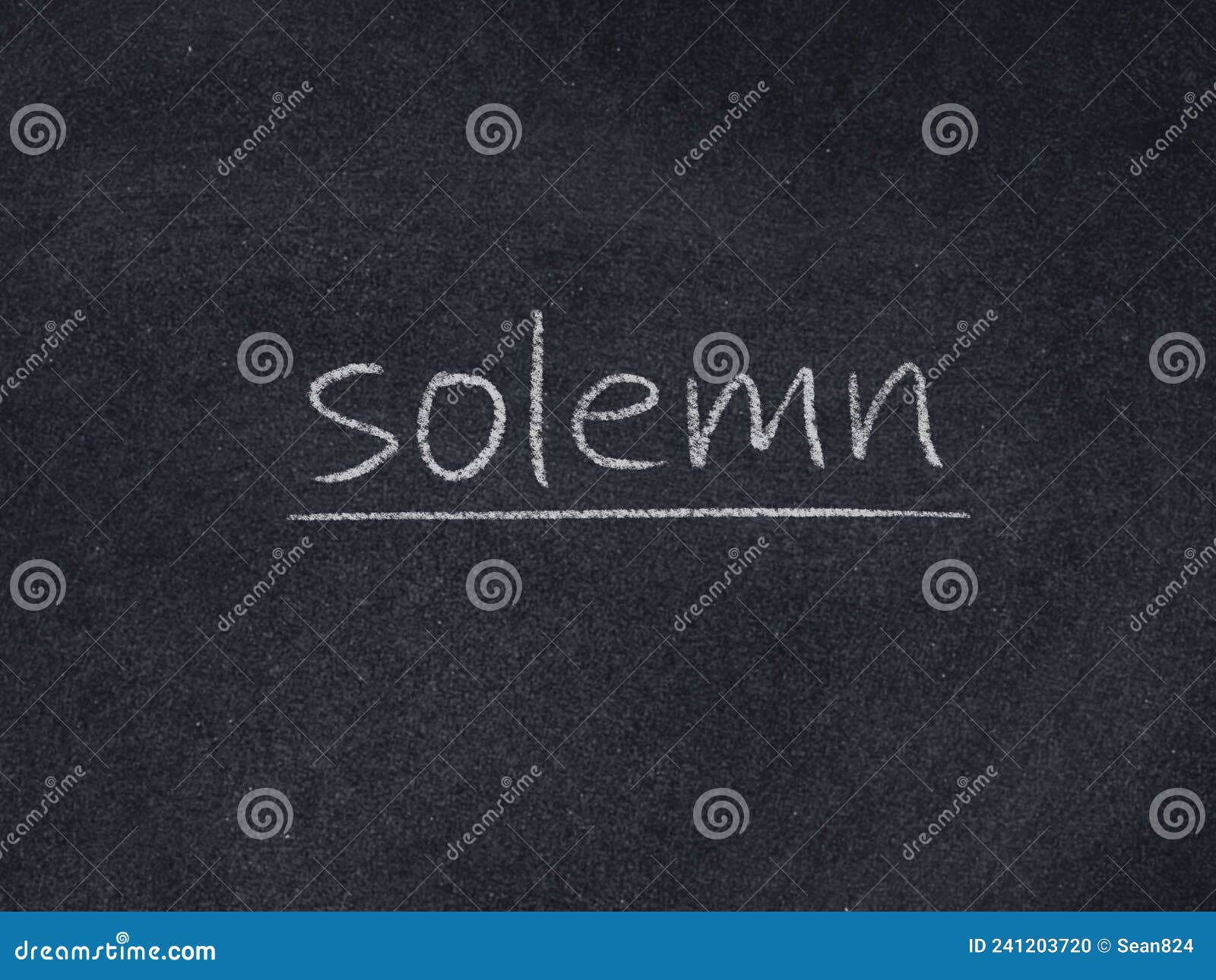 Solemn stock photo. Image of text, word, teaching, chalkboard - 241203720