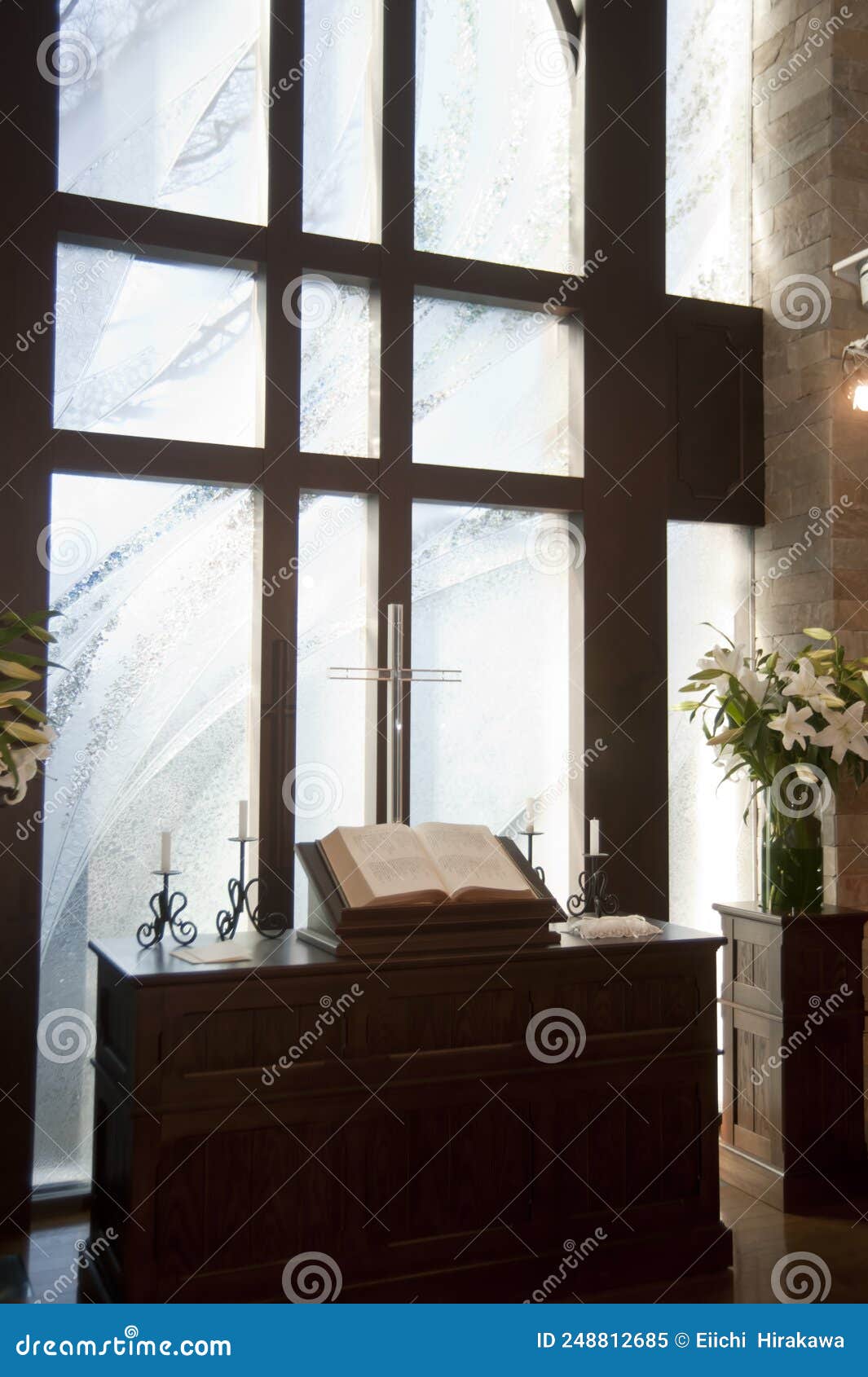 The Solemn Look of a Modern Interior Stock Image - Image of light ...