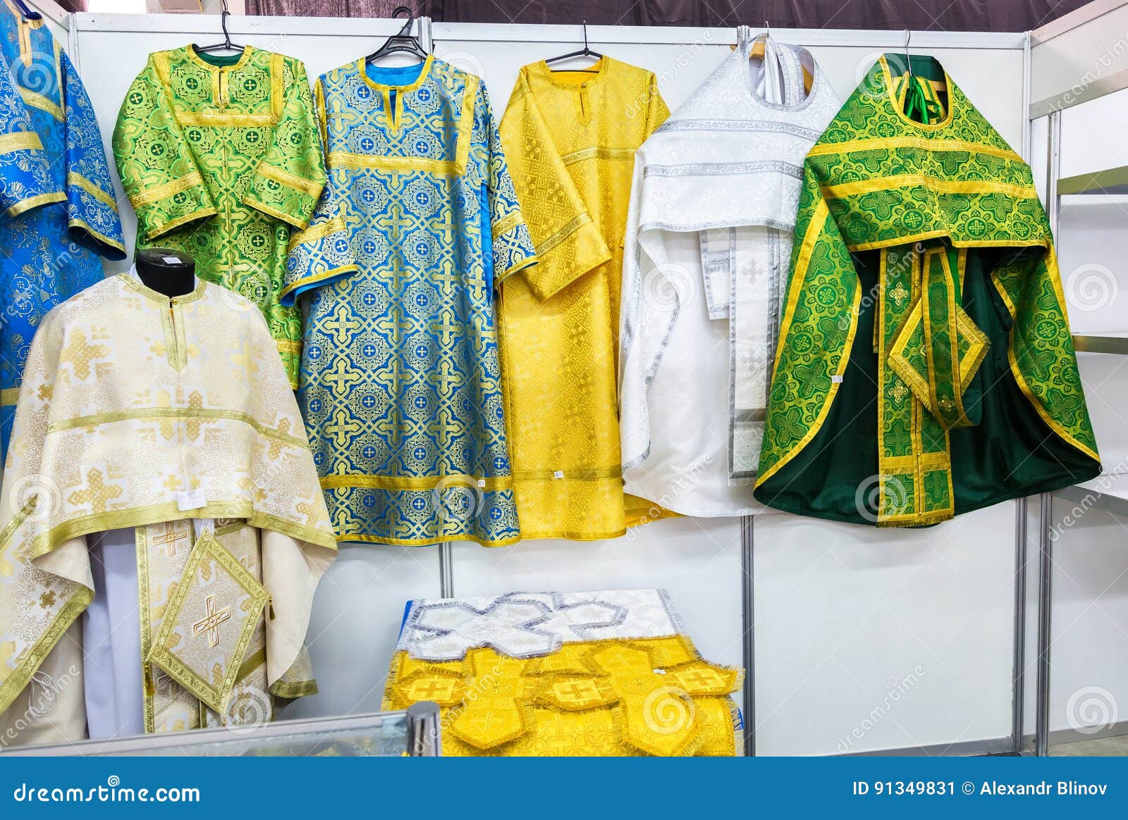 Solemn Slavic Orthodox Priest`s Robes Stock Image - Image of creed ...