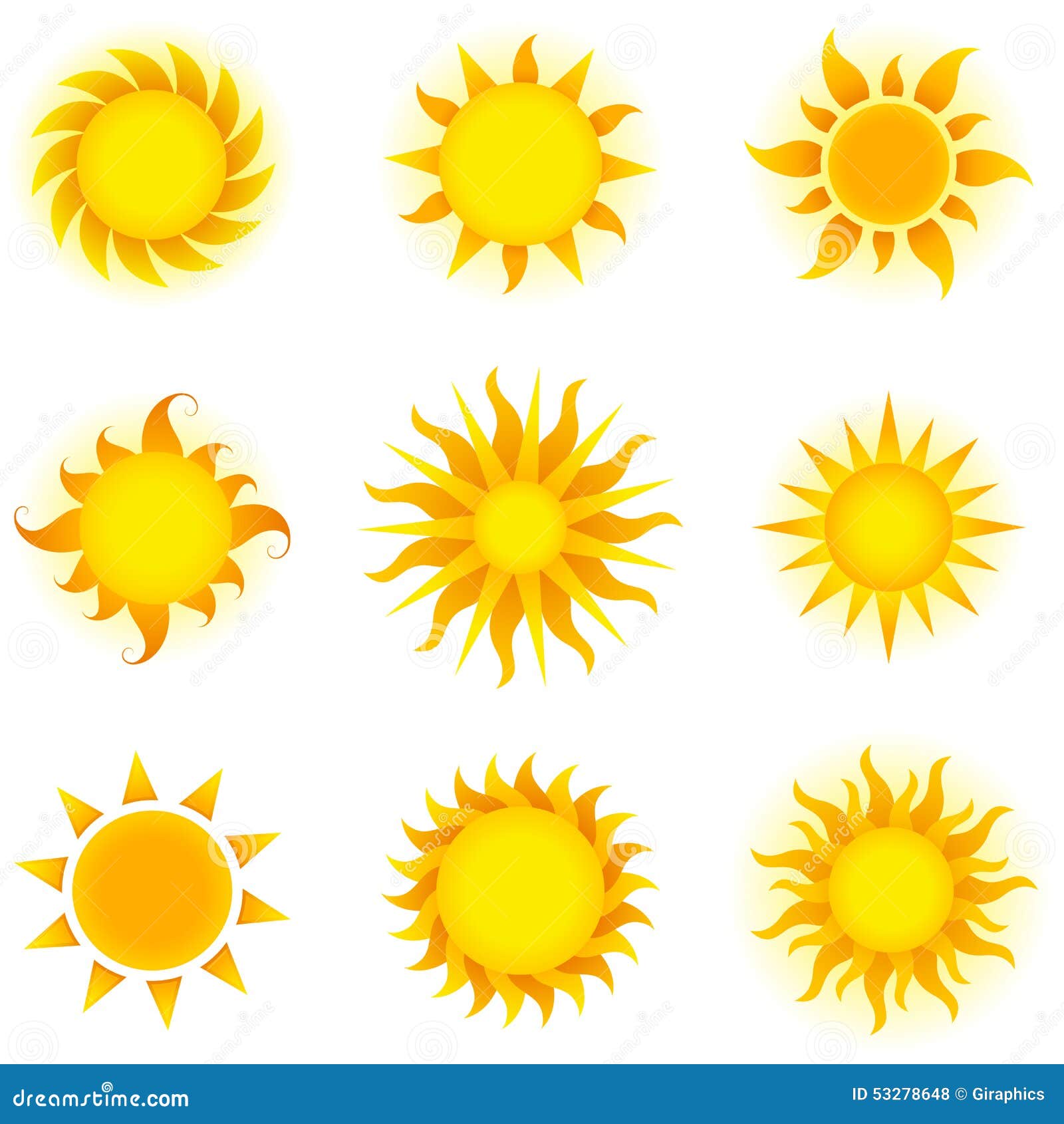 Soles ilustración del vector. Ilustración de sunlight - 53278648