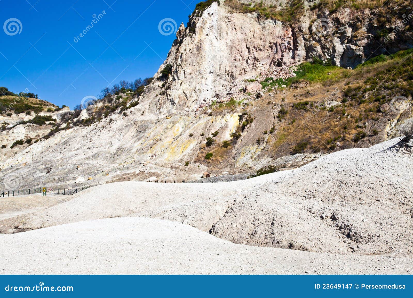 Solfatara - Volcanic Crater Stock Image - Image of canyon, region: 23649147