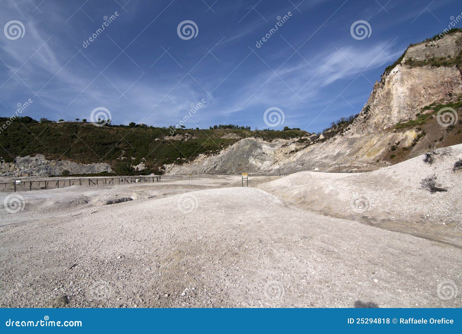 Solfatara volcanic crater stock photo. Image of cloudscape - 25294818