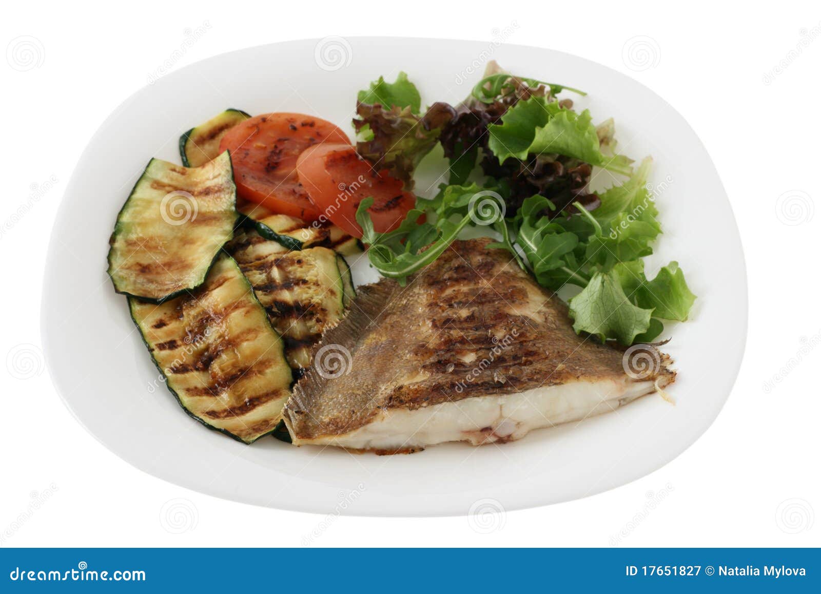 Solha Grelhada Com Vegetais Imagem de Stock - Imagem de faixa, grelhado ...