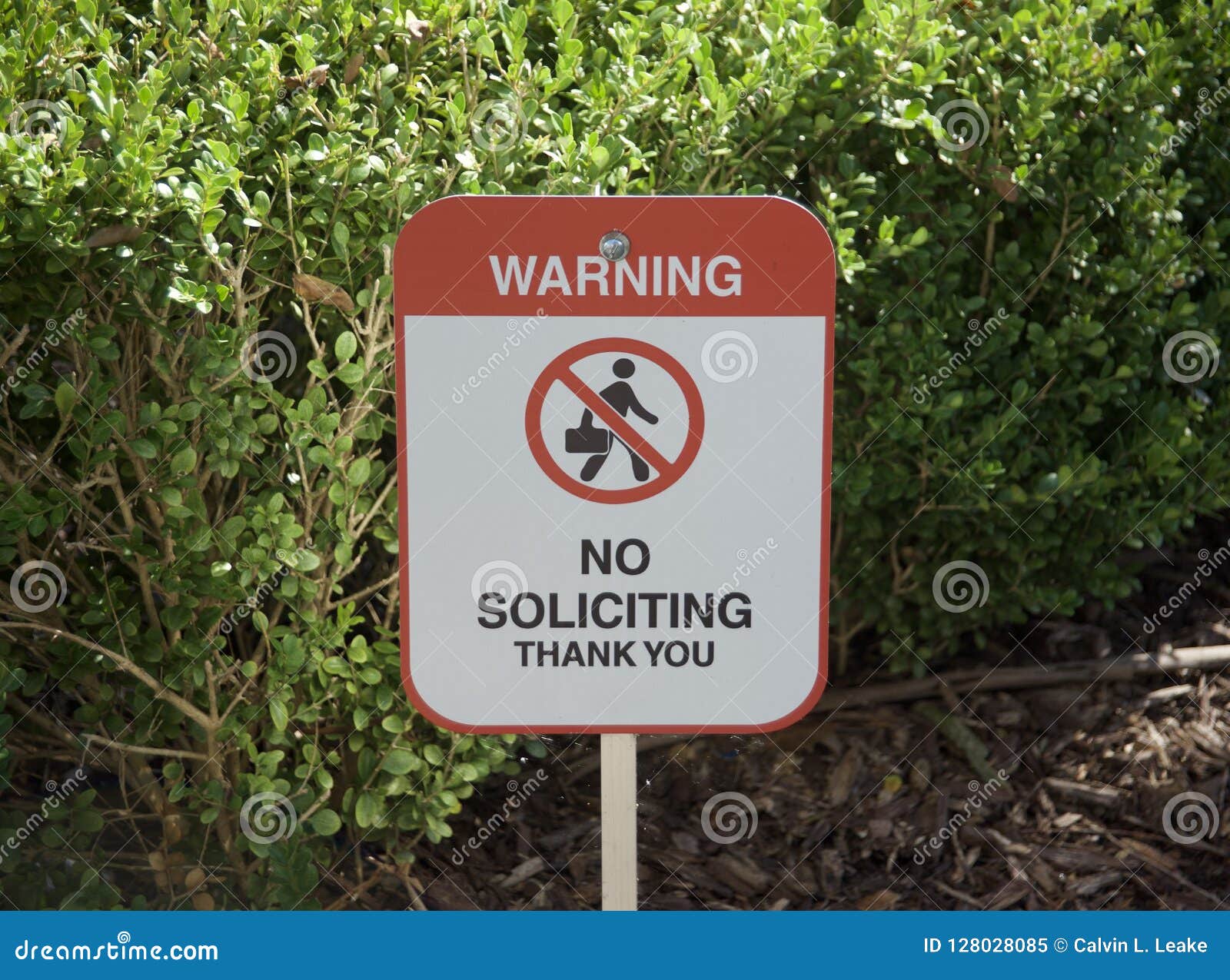 Soliciting Prohibited stock image. Image of prohibited - 128028085