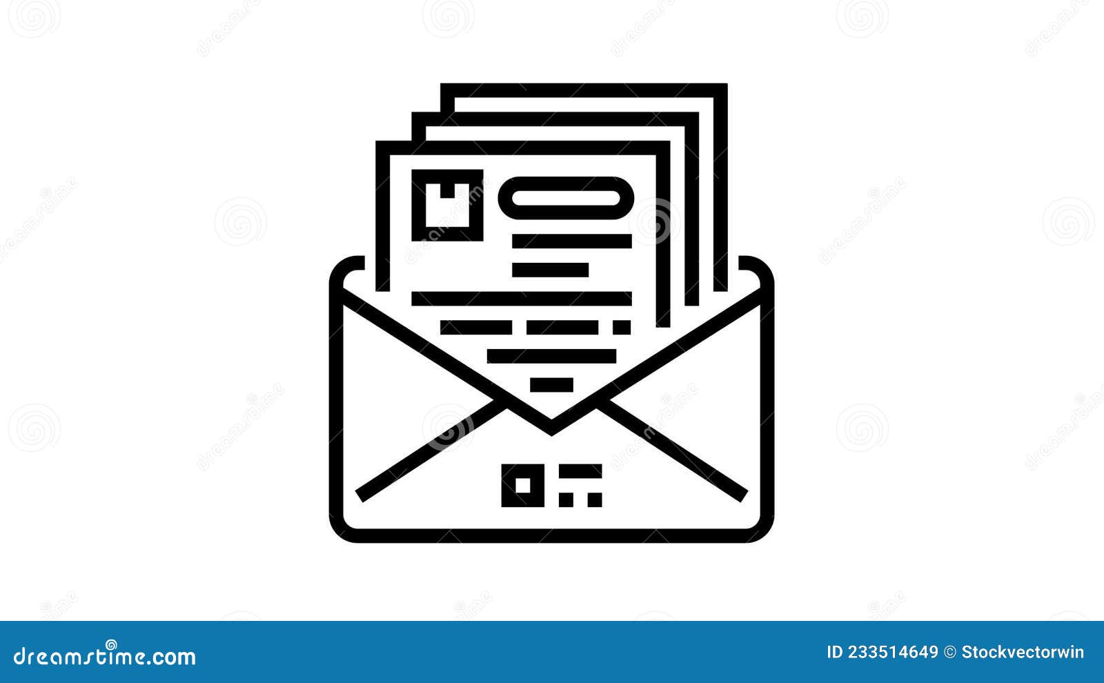 Solicitation Process Line Icon Animation Stock Video - Video of invoice ...