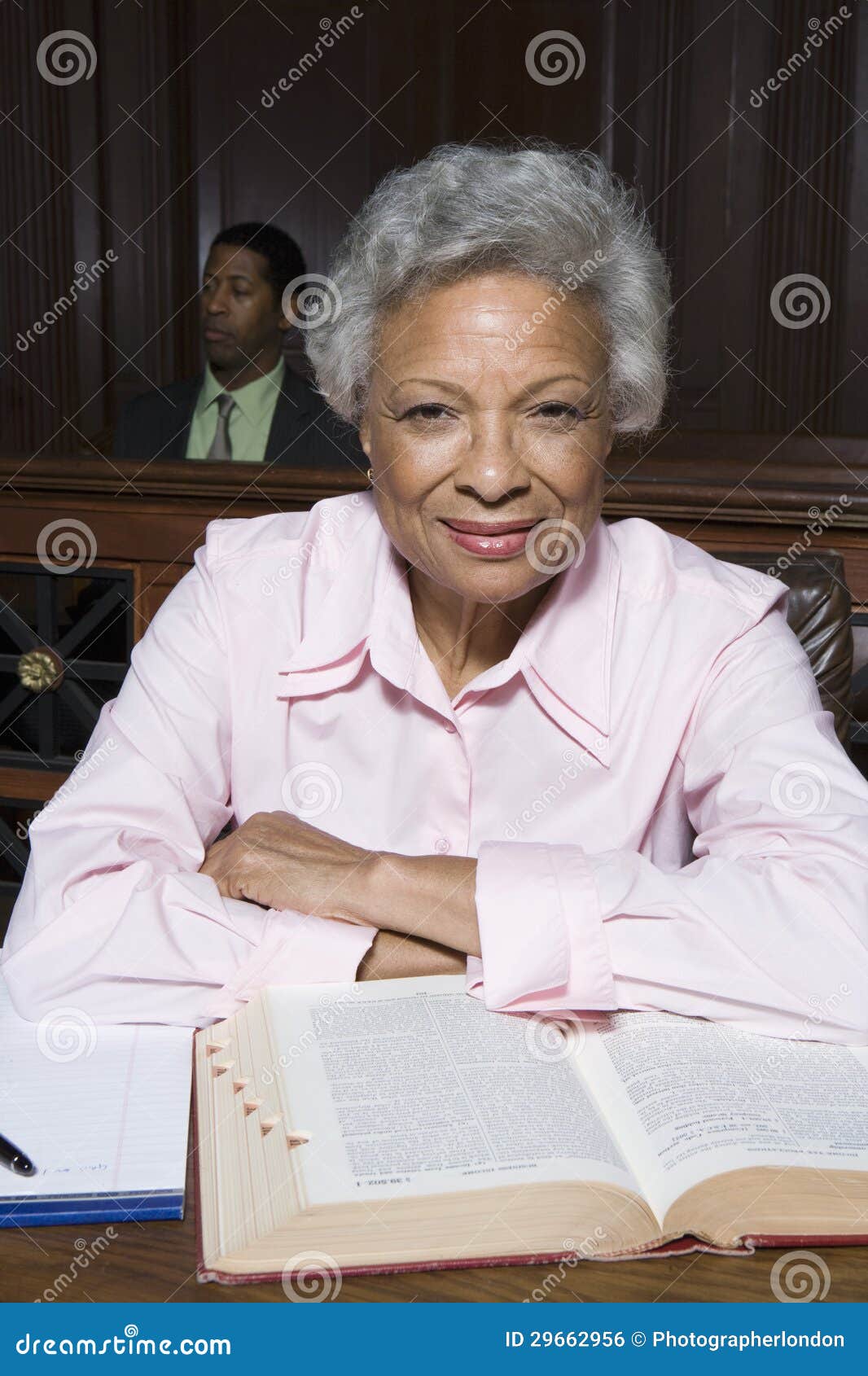 Solicitor Working in Courtroom Stock Photo - Image of illegal ...