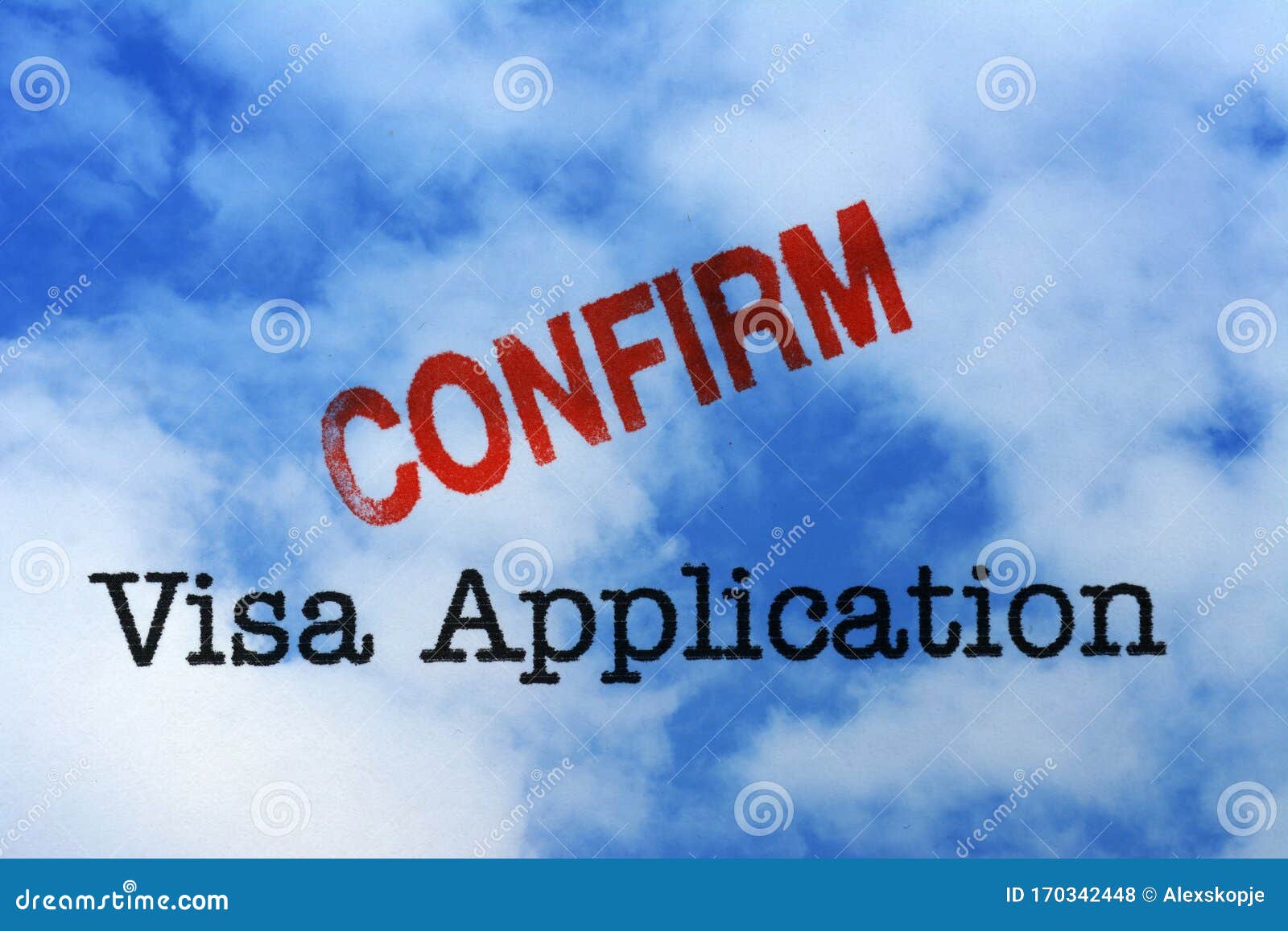 Solicitud De Visado: Confirmar Foto de archivo - Imagen de sello ...
