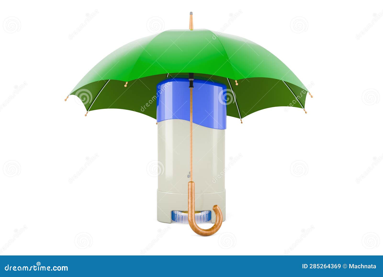 Solid Anti-Perspirant Deodorant, Deodorant Stick Under Umbrella, 3D ...