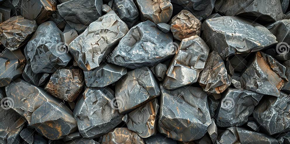 Solid As a Rock. Natural Rock Formation Background Stock Illustration ...