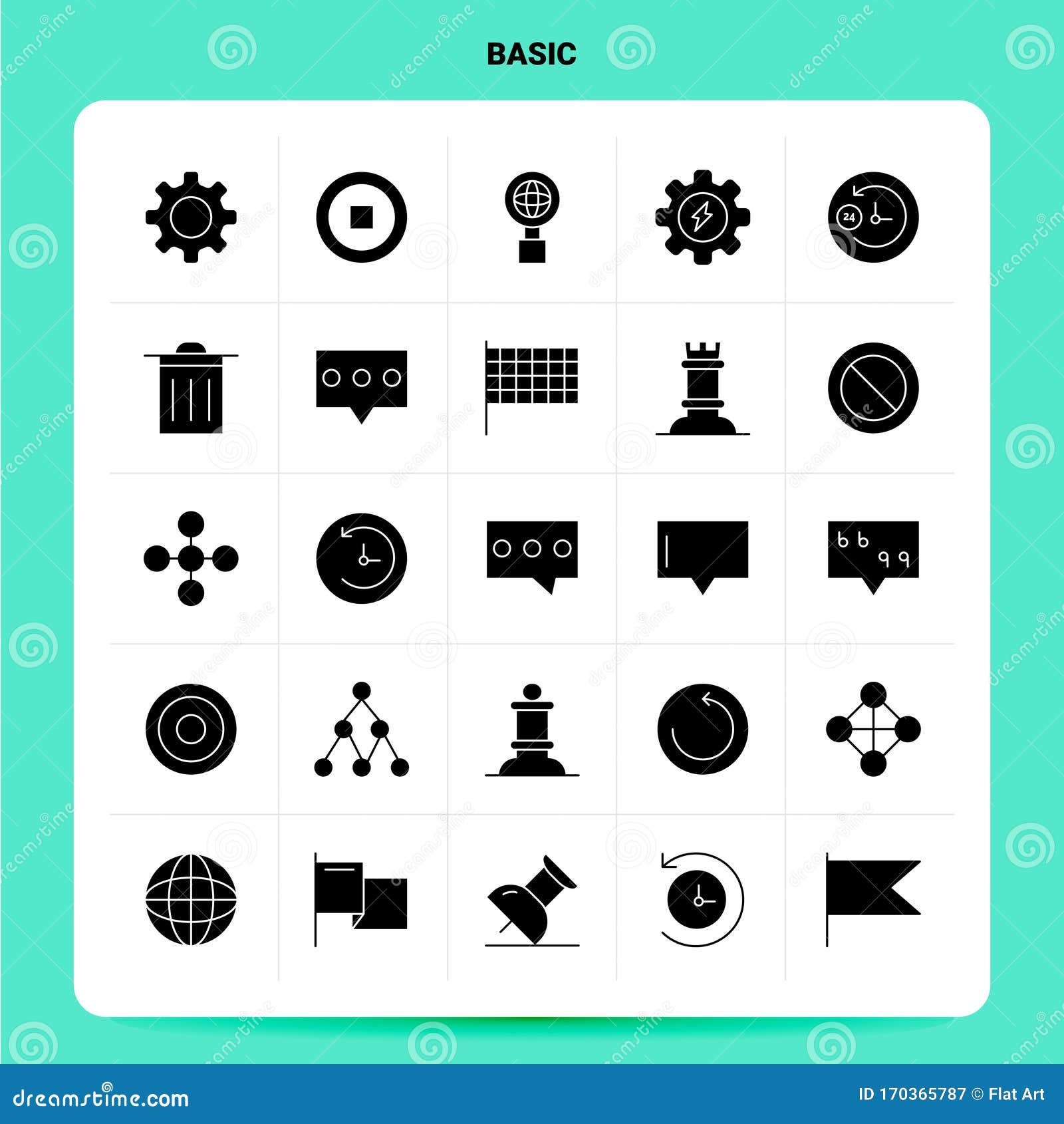 25 Basic Icon Set. 100% Editable EPS 10 Files. Business Logo Concept ...