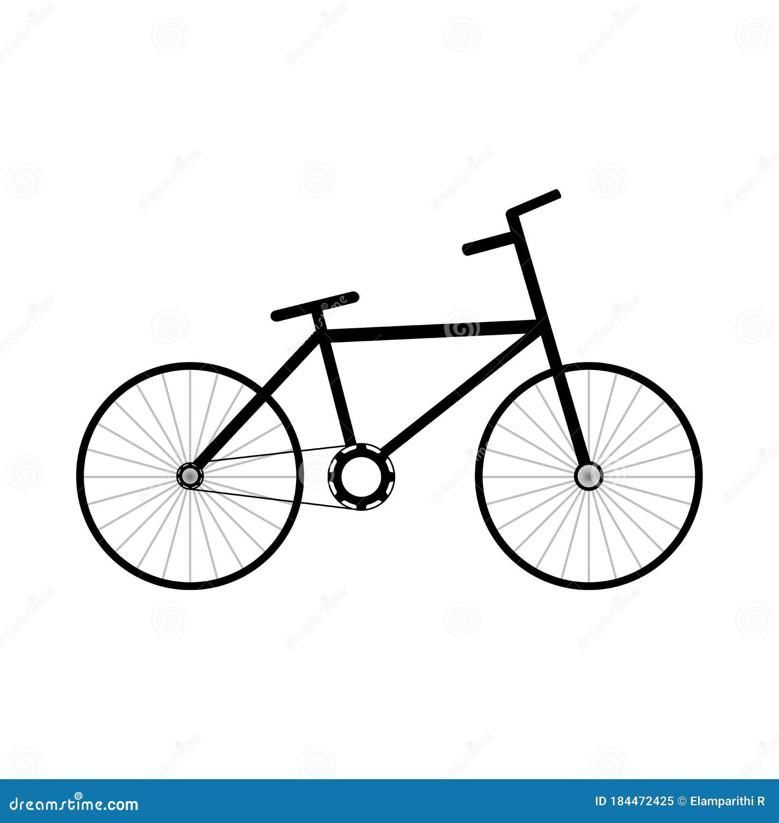 Bicycle Bike Icon Liner Style Pictogram Stock Illustration ...