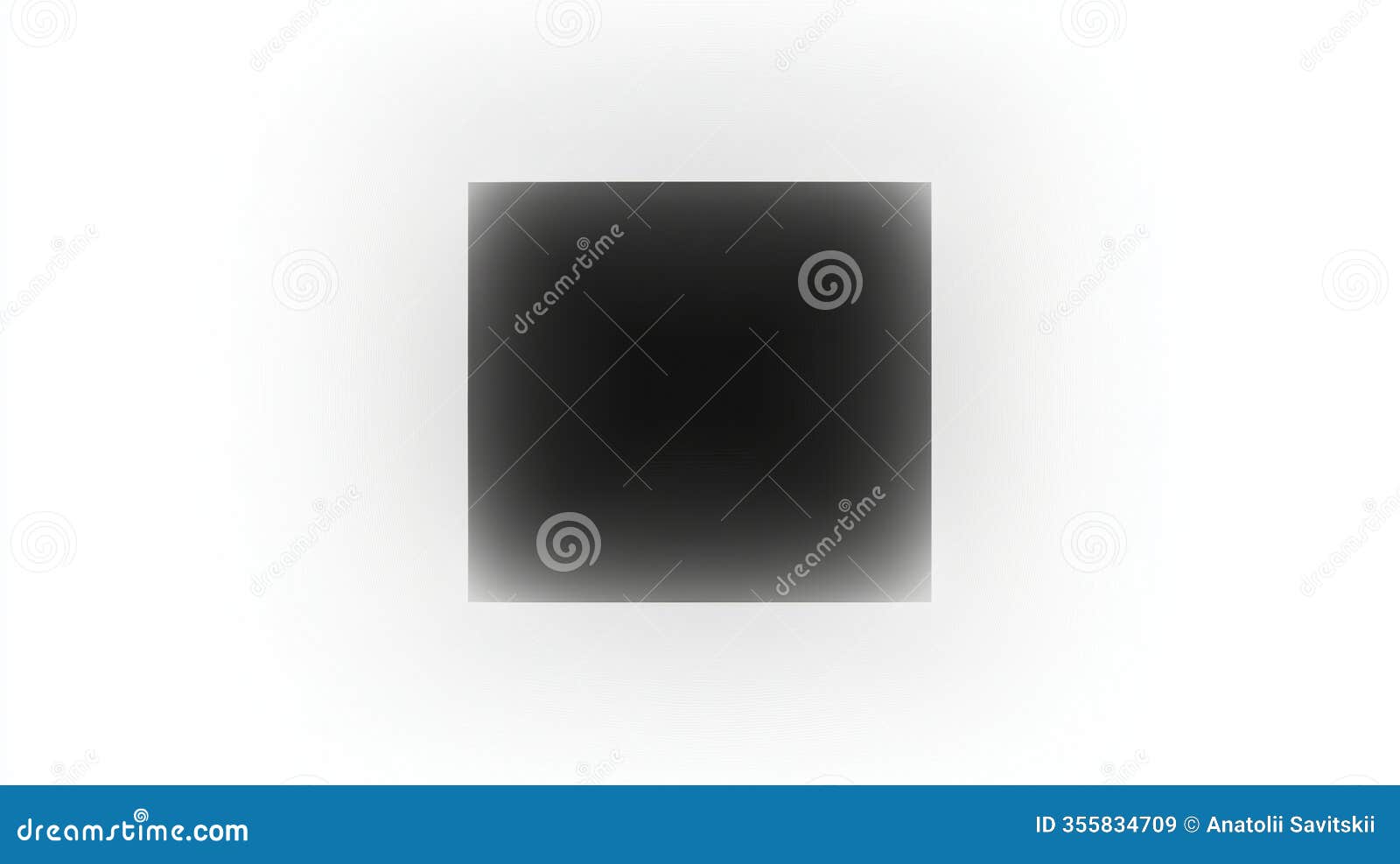 Black Square with Gradient Border Set Against a White Background ...