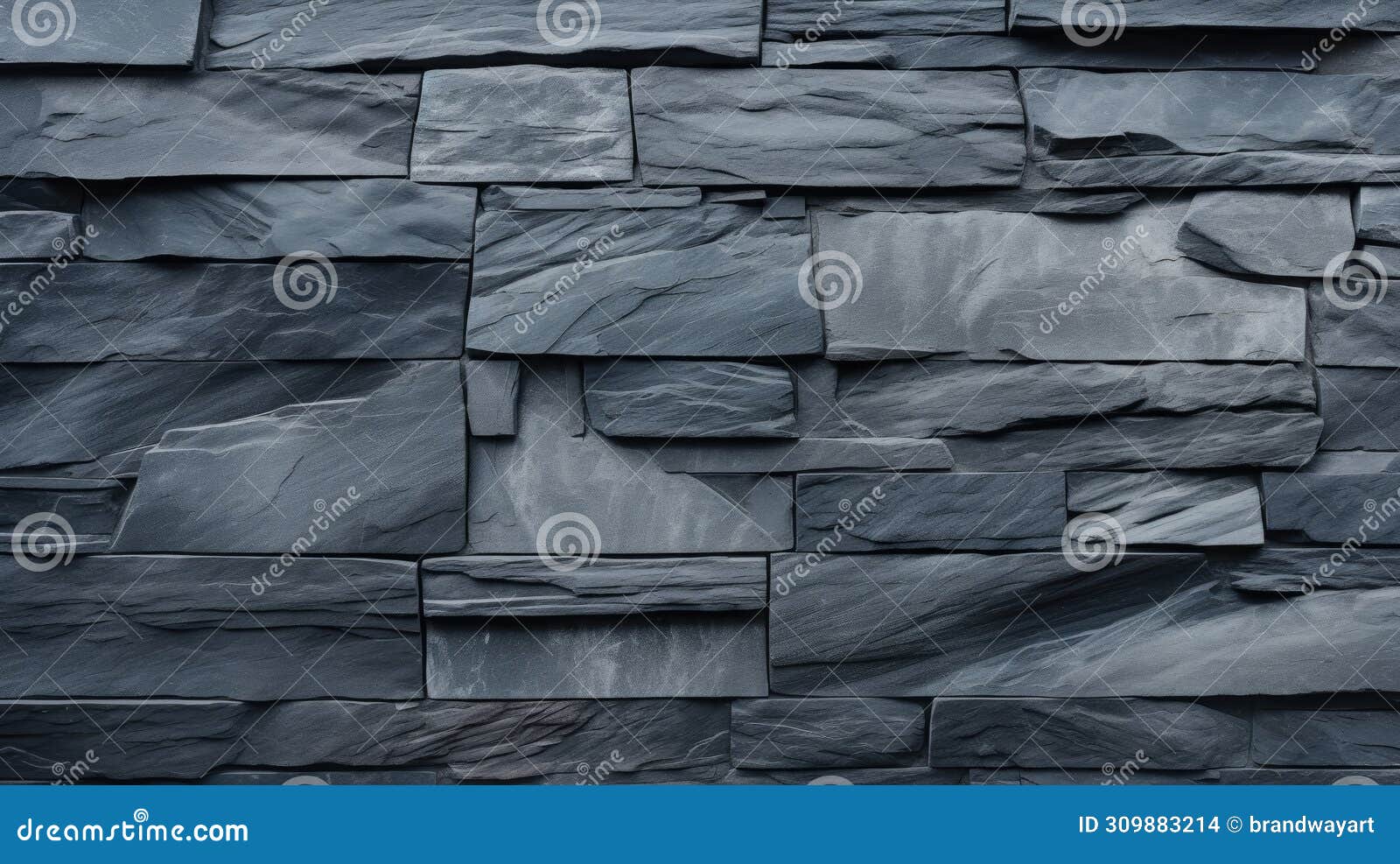 Black Stone Wall Stands Out Stock Illustration - Illustration of ...