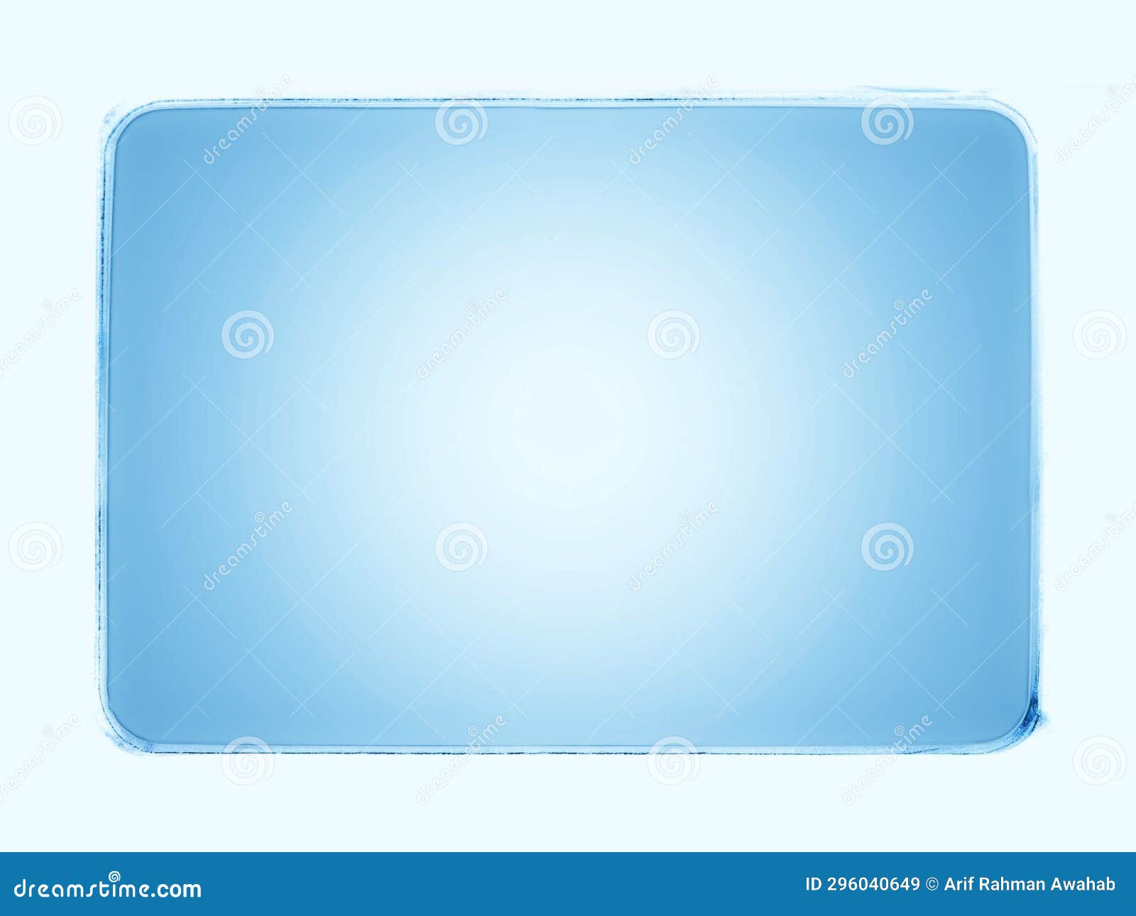 Solid Blank Blue Rectangle with White Border Frame, Suitable for ...