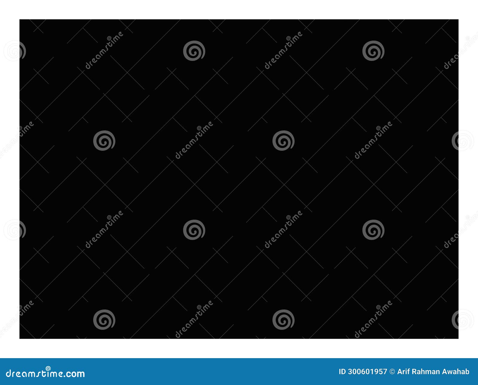 Solid Blank Empty Black Rectangle Screen Abstract with White Outline ...